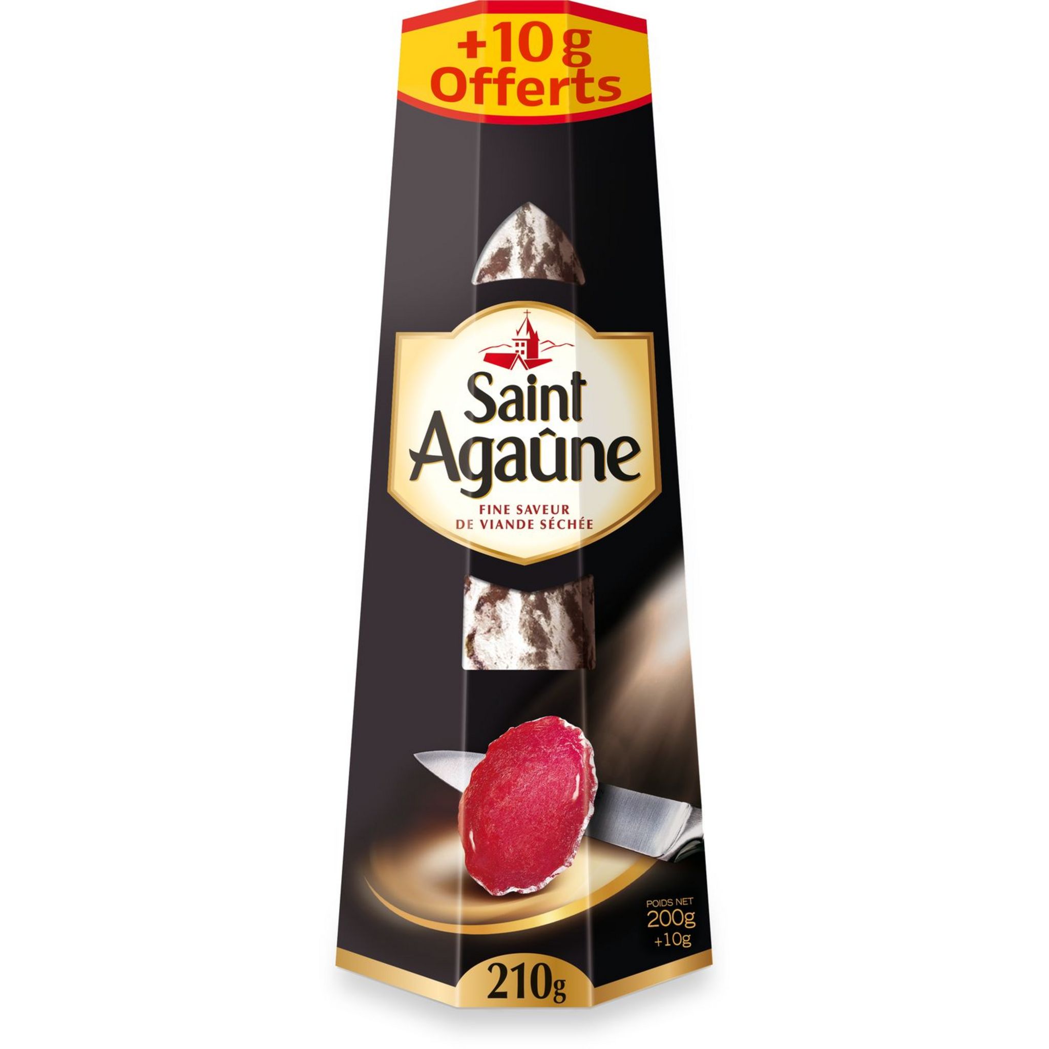 SAINT AGAUNE Saucisson 200g +10g offerts pas cher - Auchan.fr