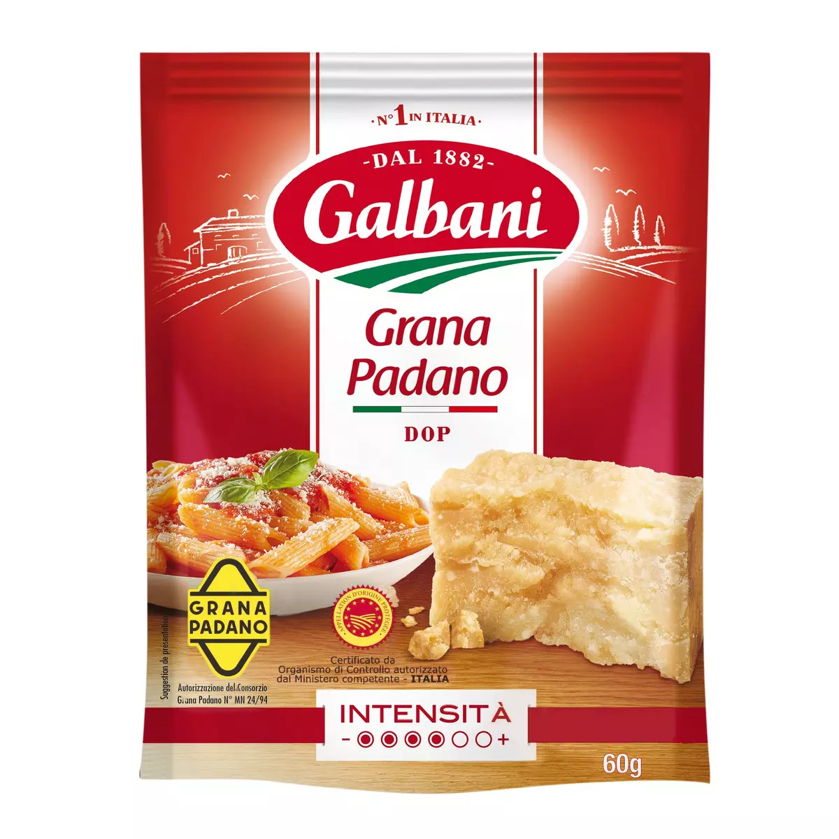GALBANI Grana Padano râpé AOP 60g pas cher - Auchan.fr GALBANI Grana Padano râpé AOP 60g pas cher - Auchan.fr