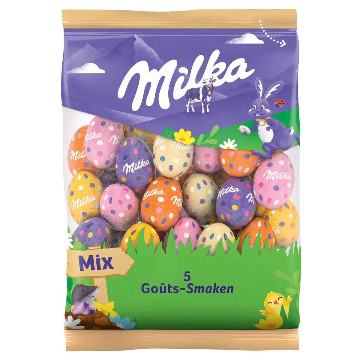 Oeufs Milka 5 Gouts