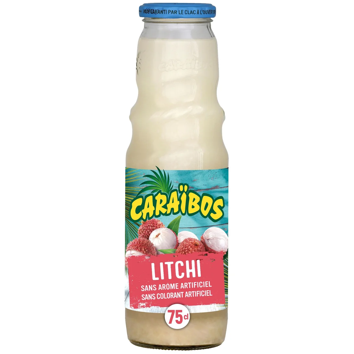 CARAIBOS Jus de litchi à base de concentré bouteille verre 75cl pas ...
