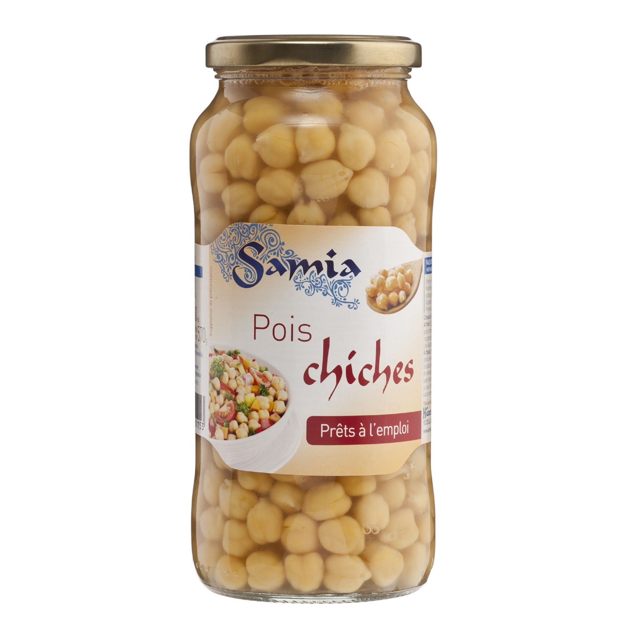 SAMIA Pois chiches 570g pas cher - Auchan.fr