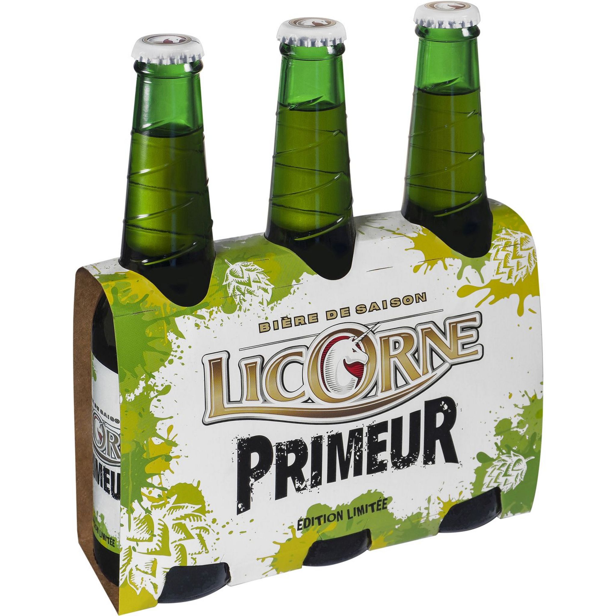 LICORNE Bière de printemps 5,5% bouteilles 3x33cl pas cher - Auchan.fr
