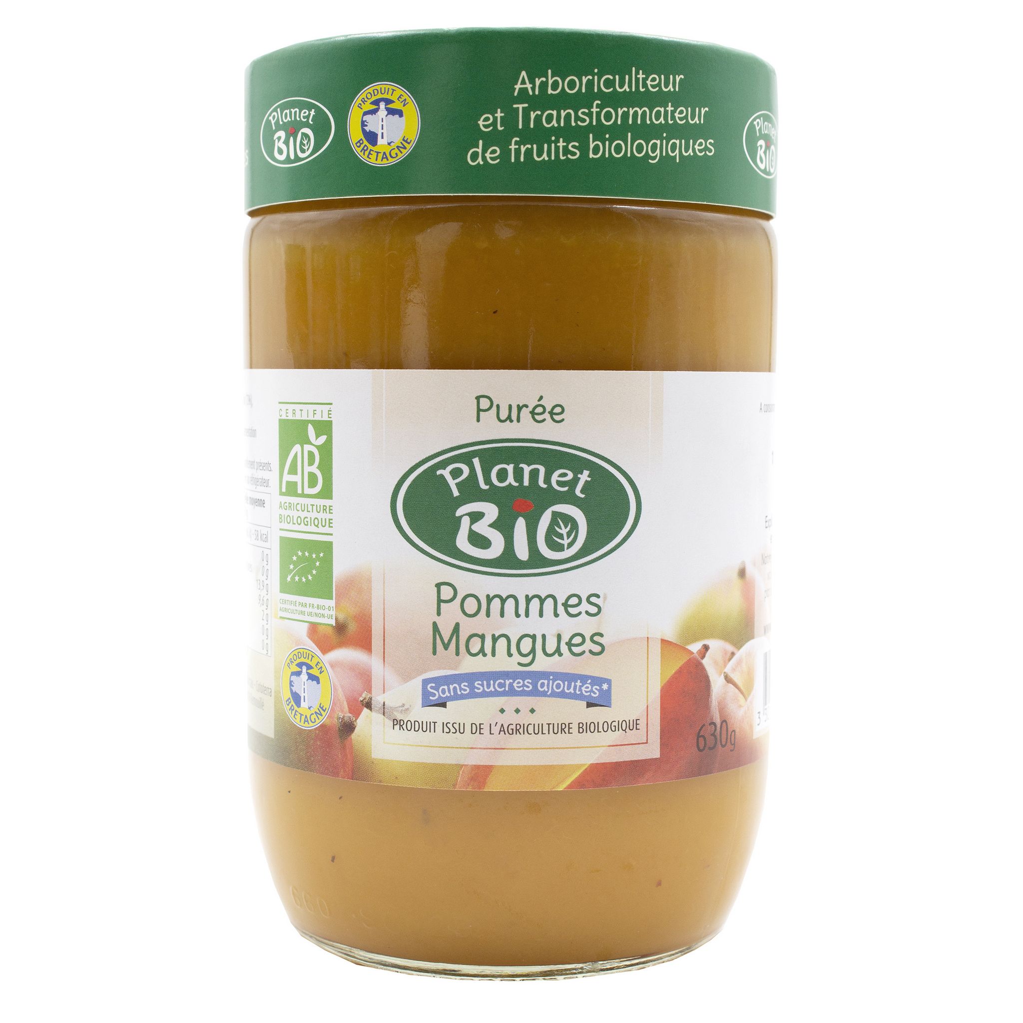 PLANET BIO Purée pommes mangues sans sucres ajoutés 630g pas cher ...