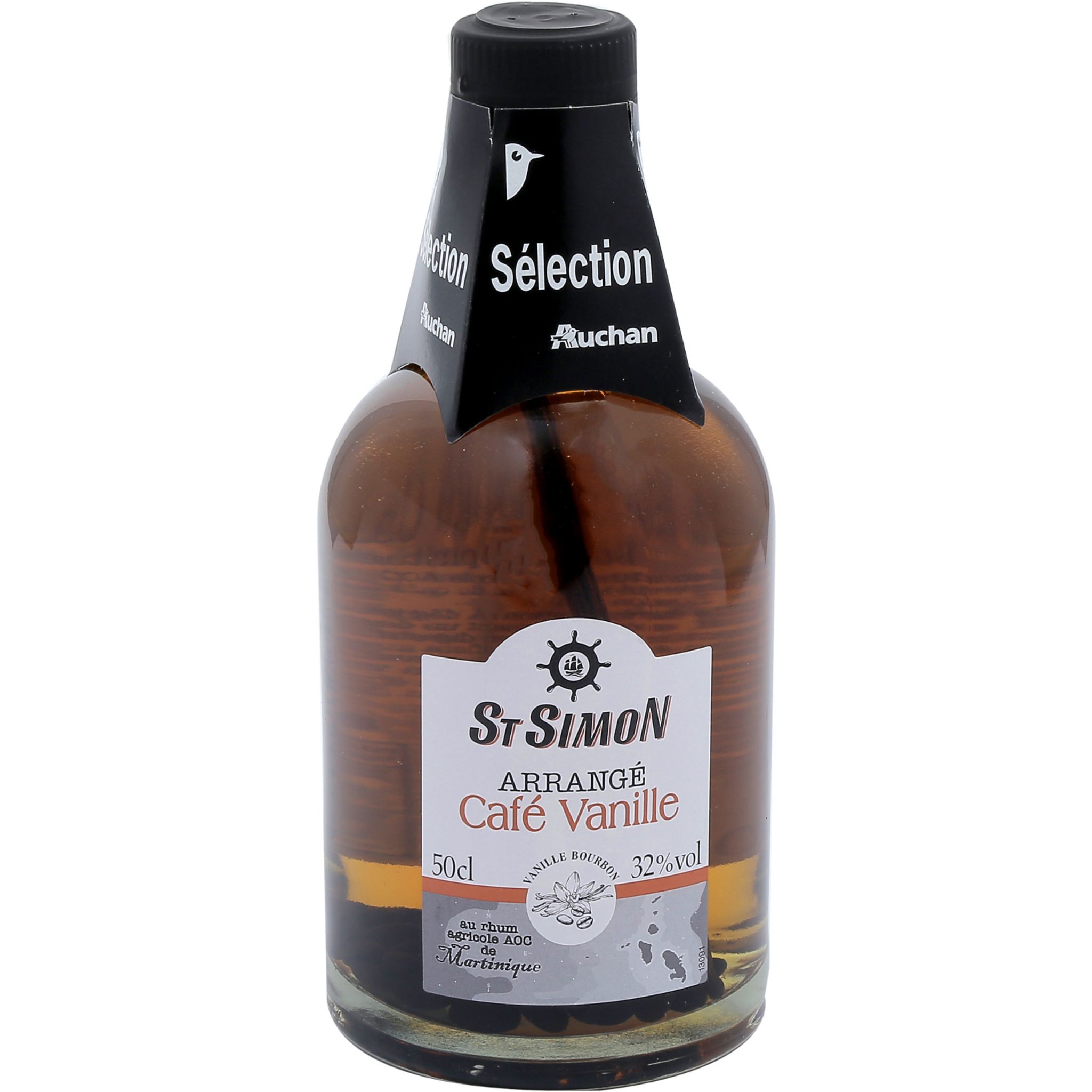 ST SIMON Boisson à base de rhum café vanille bourbon 32% 50cl pas cher ...