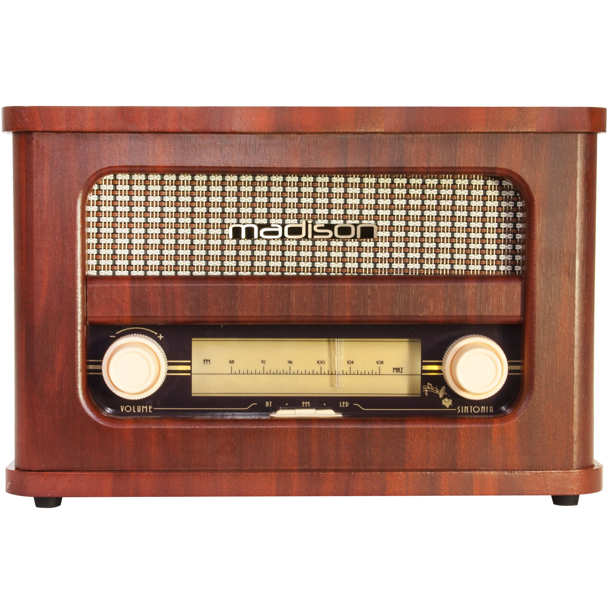 MADISON Radio FM Bluetooth - Vintage - MAD-RETRORADIO pas cher - Auchan.fr