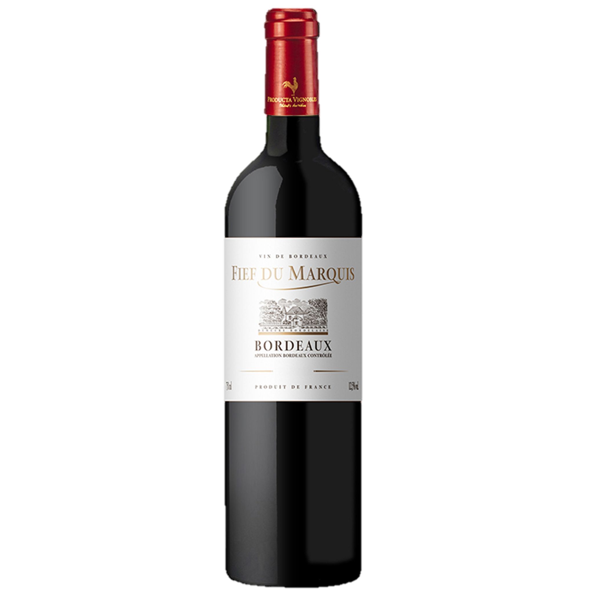Vin rouge AOP Bordeaux Fief du Marquis 75cl pas cher - Auchan.fr