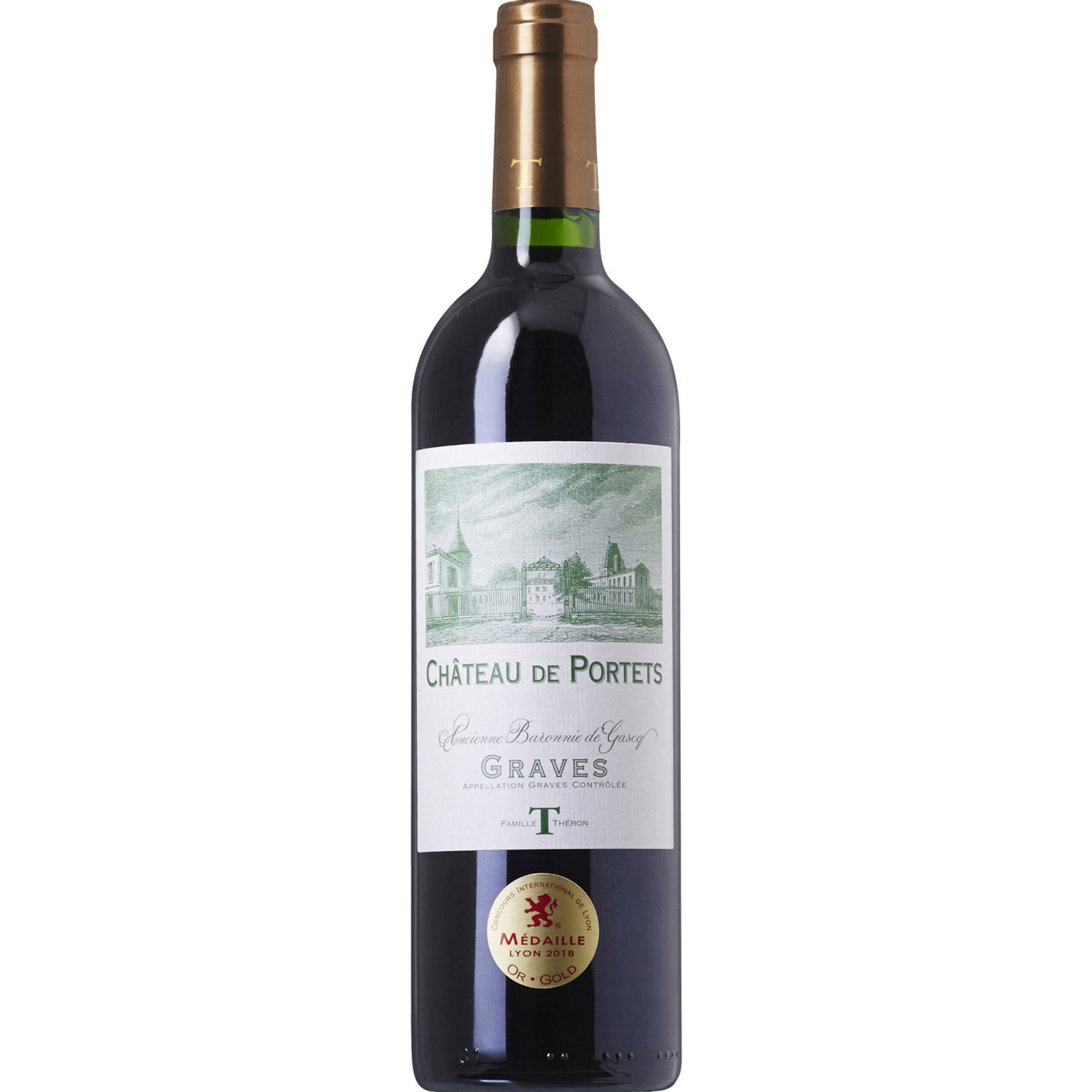 Vin rouge AOP Graves Château de Portets Famille Théron 2019 75cl pas ...