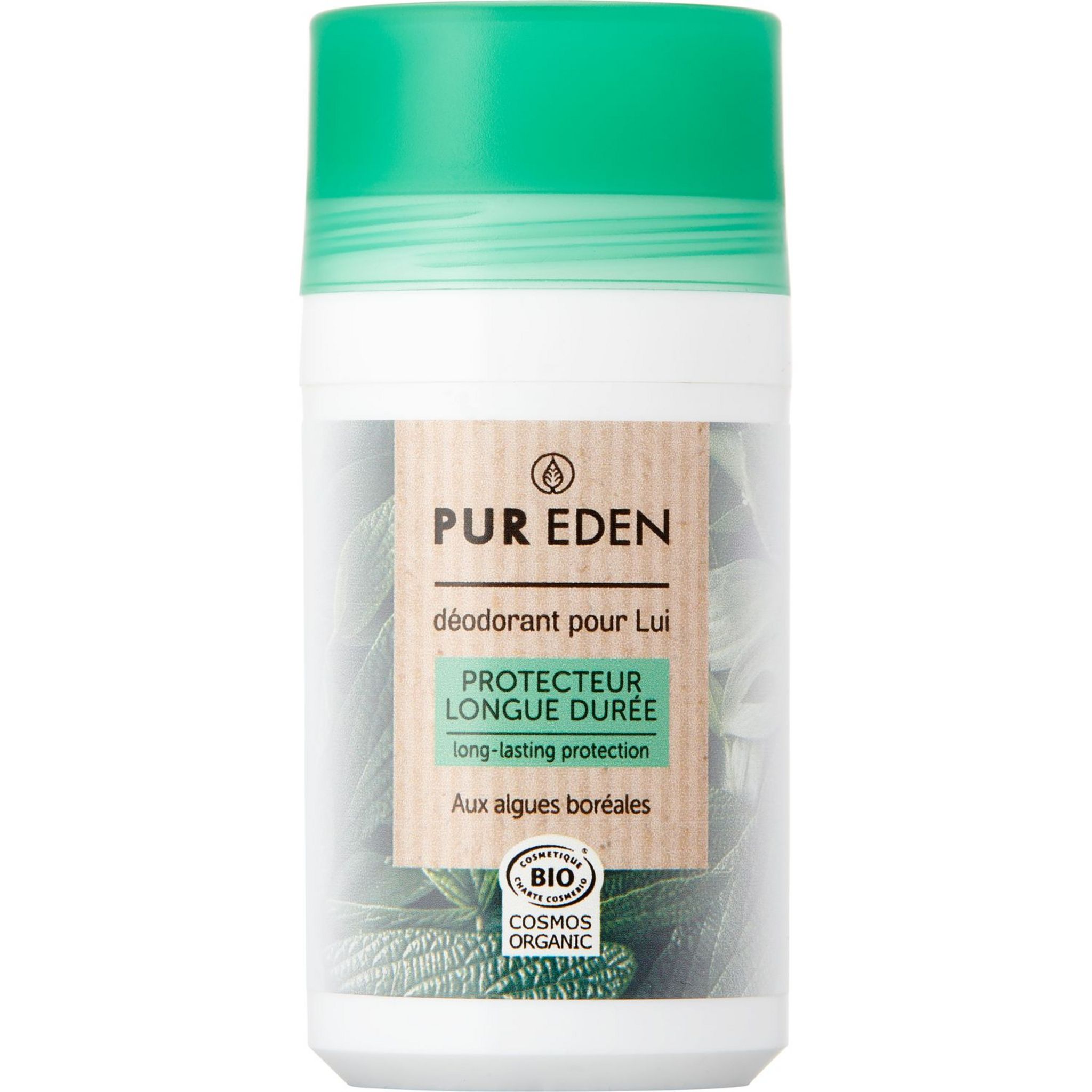 PUR EDEN Déodorant bille bio pour homme aux algues boréales 50ml pas ...