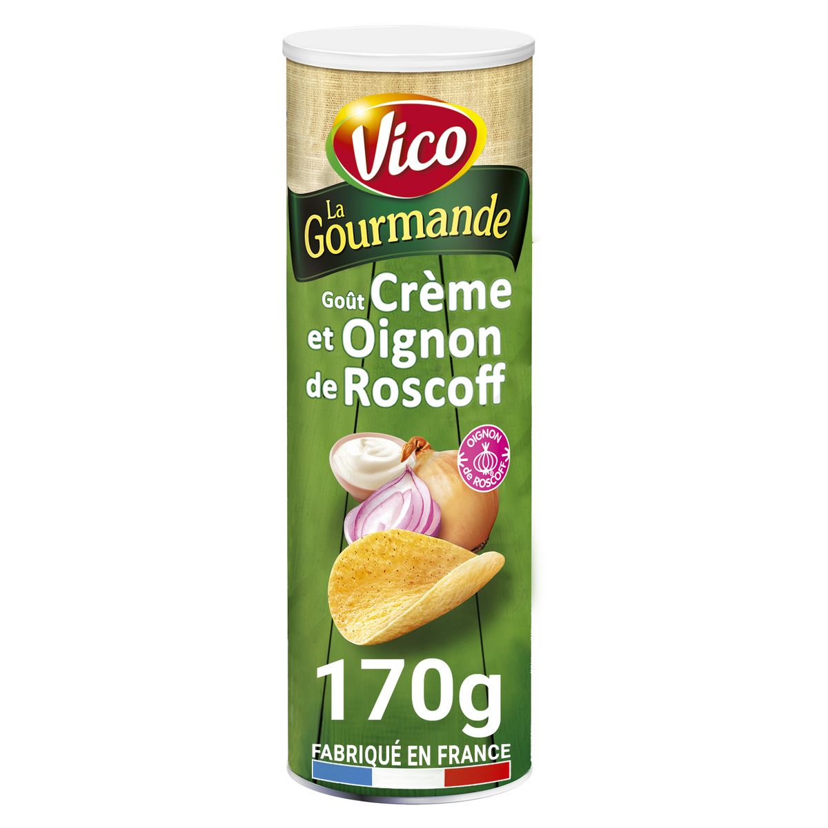 VICO Chips la gourmande goût crème et oignon de roscoff 170g pas cher ...
