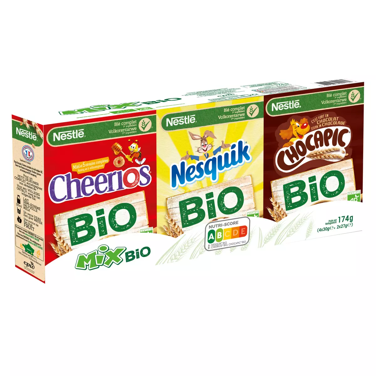 NESTLE Mix bio assortiment de mini boites de céréales Nesquik-Chocapic ... NESTLE Mix bio assortiment de mini boites de céréales Nesquik-Chocapic ...