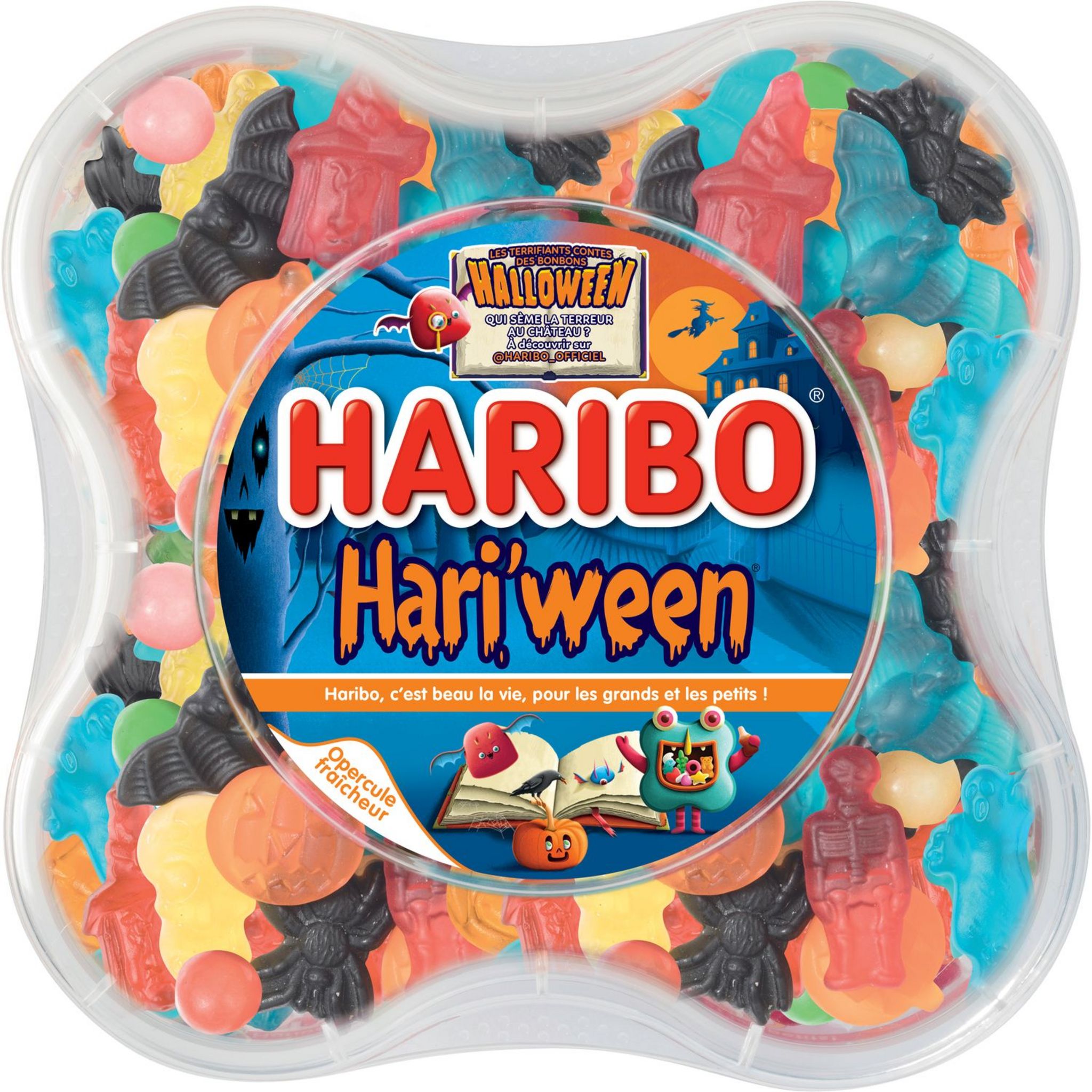 HARIBO Hari'Ween confiserie gélifiée en boite 935g pas cher - Auchan.fr
