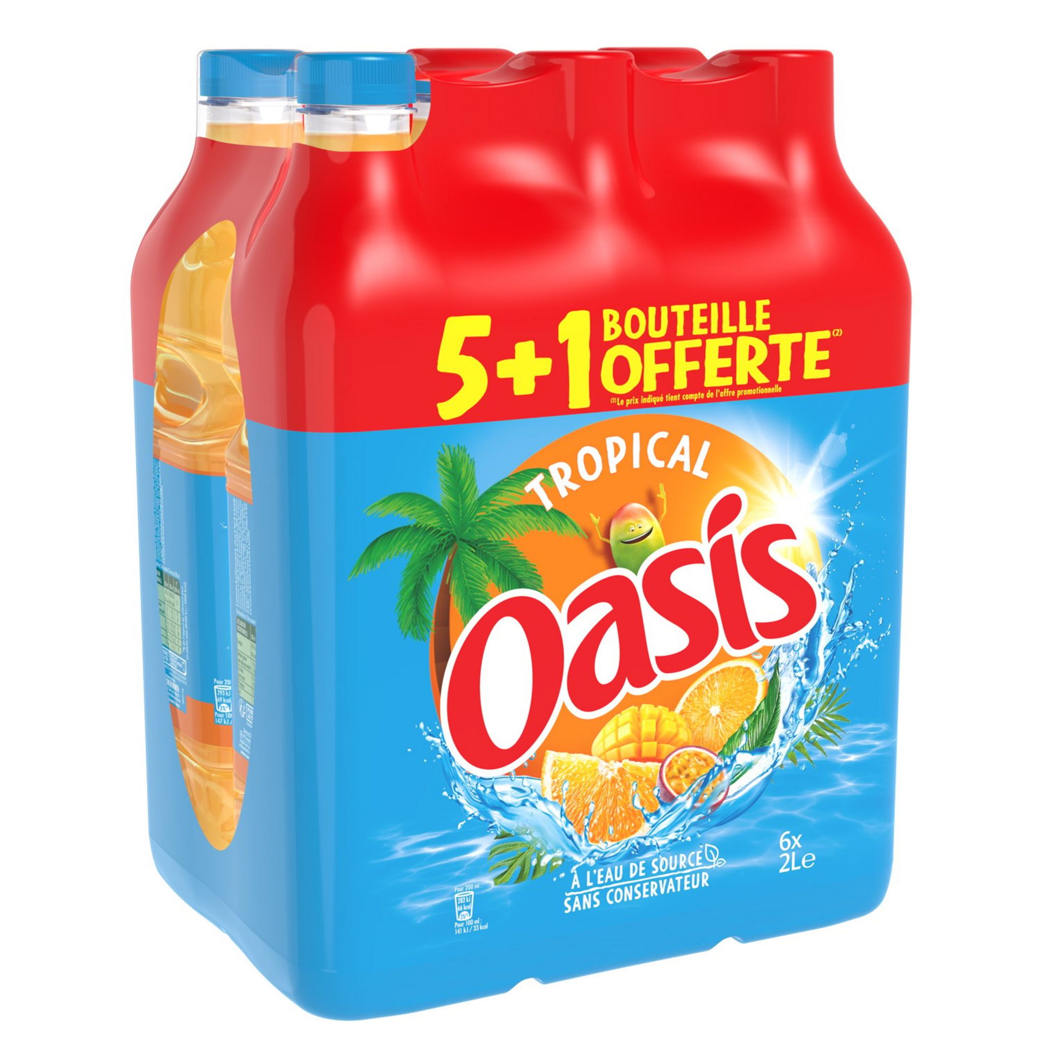 OASIS Boisson aux fruits goût tropical dont 1 offerte 6x2l pas cher ...