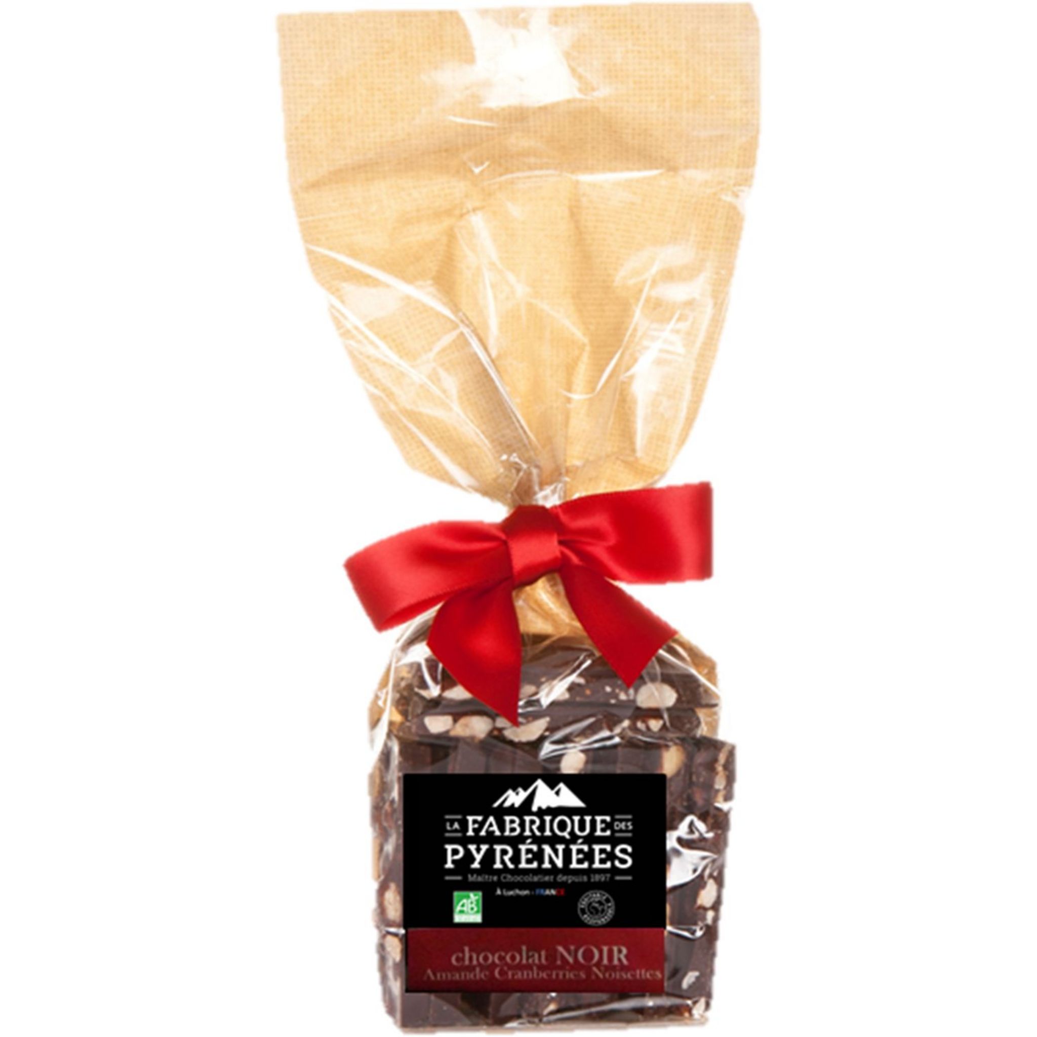 LA FABRIQUE DES PYRENEES Croquants au chocolat noir bio, cranberries et ...