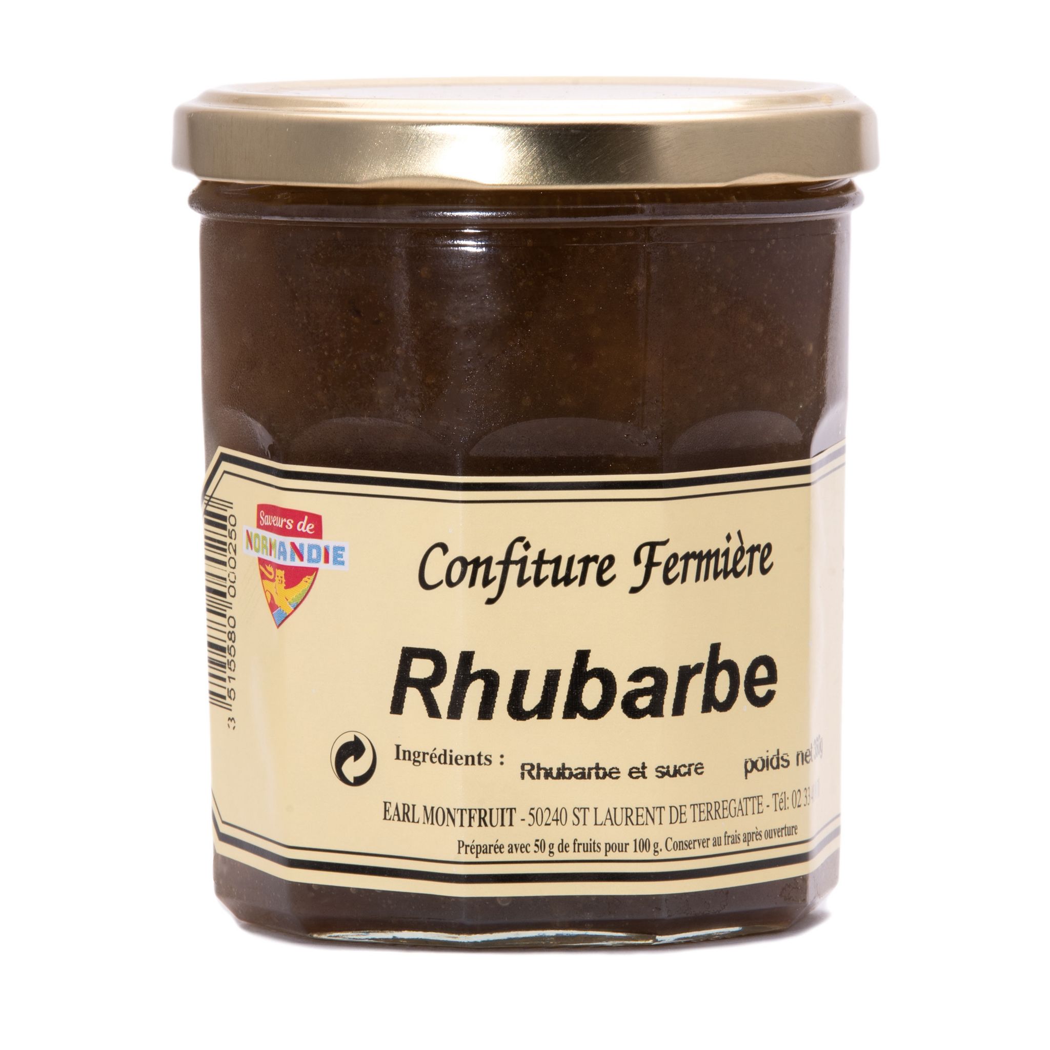 MONTFRUIT Confiture fermière à la rhubarbe 360g pas cher - Auchan.fr