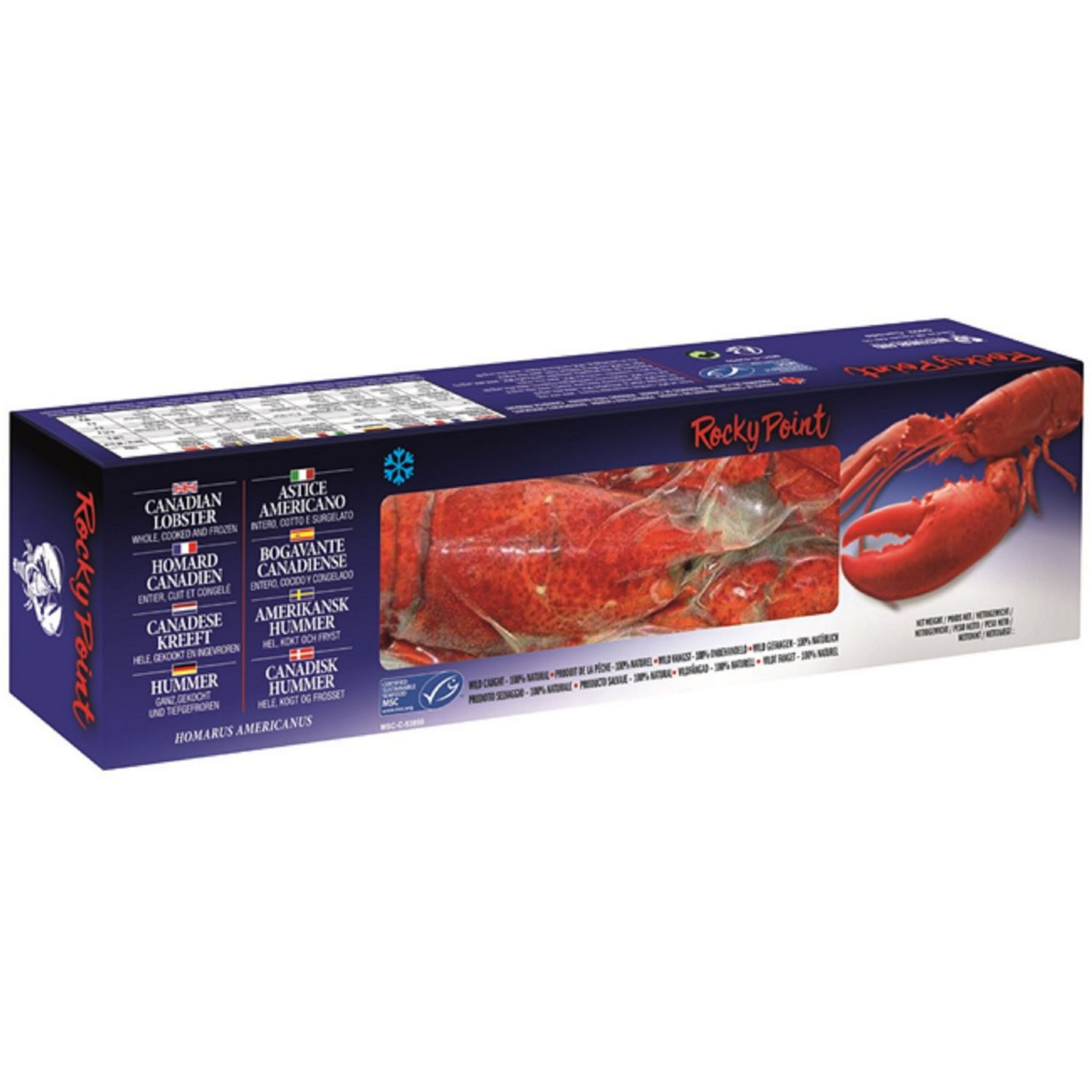 Homard entier cuit du Canada MSC 325g pas cher - Auchan.fr