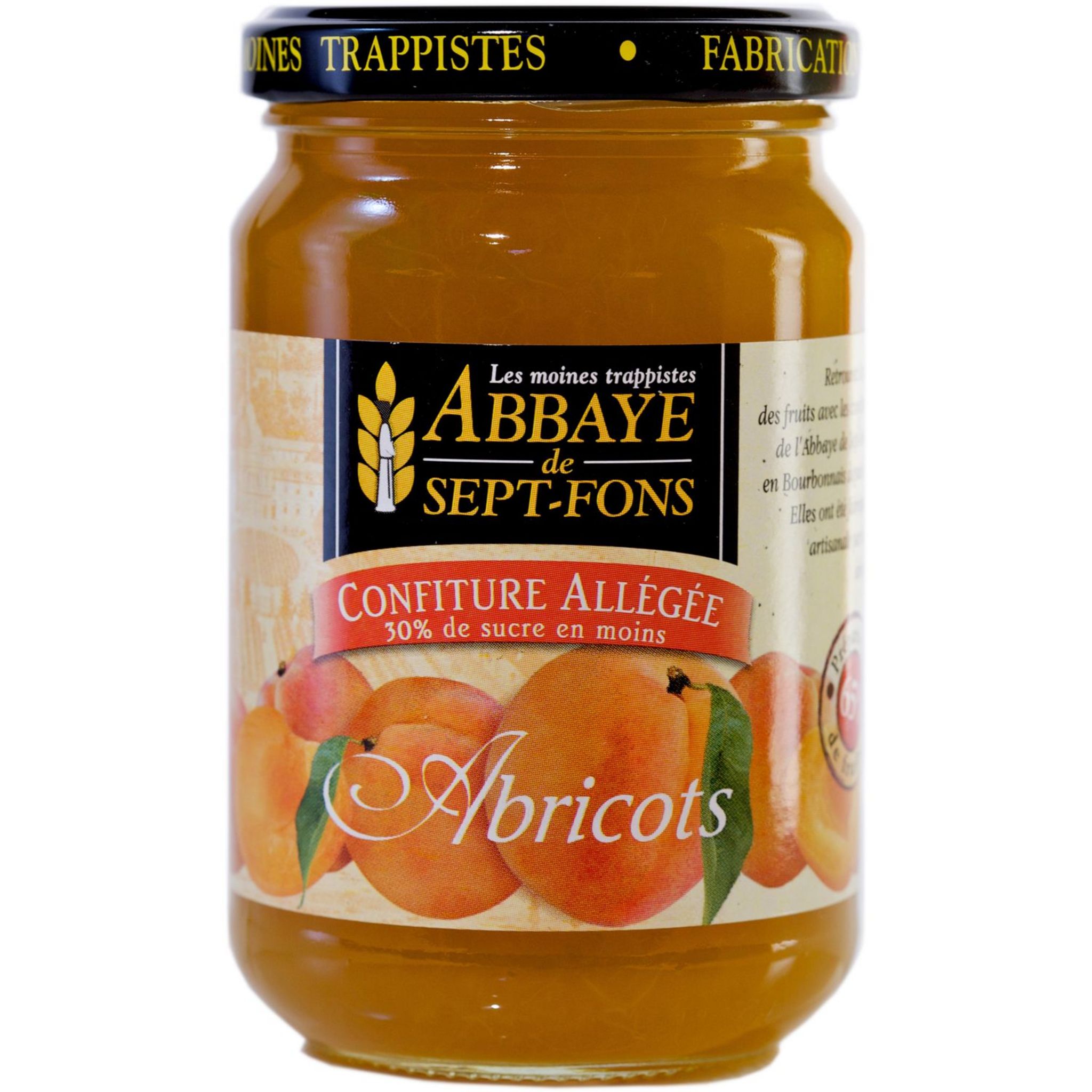 ABBAYE DE SEPT-FONS Confiture à l'abricot allégée en sucre 350g pas ...