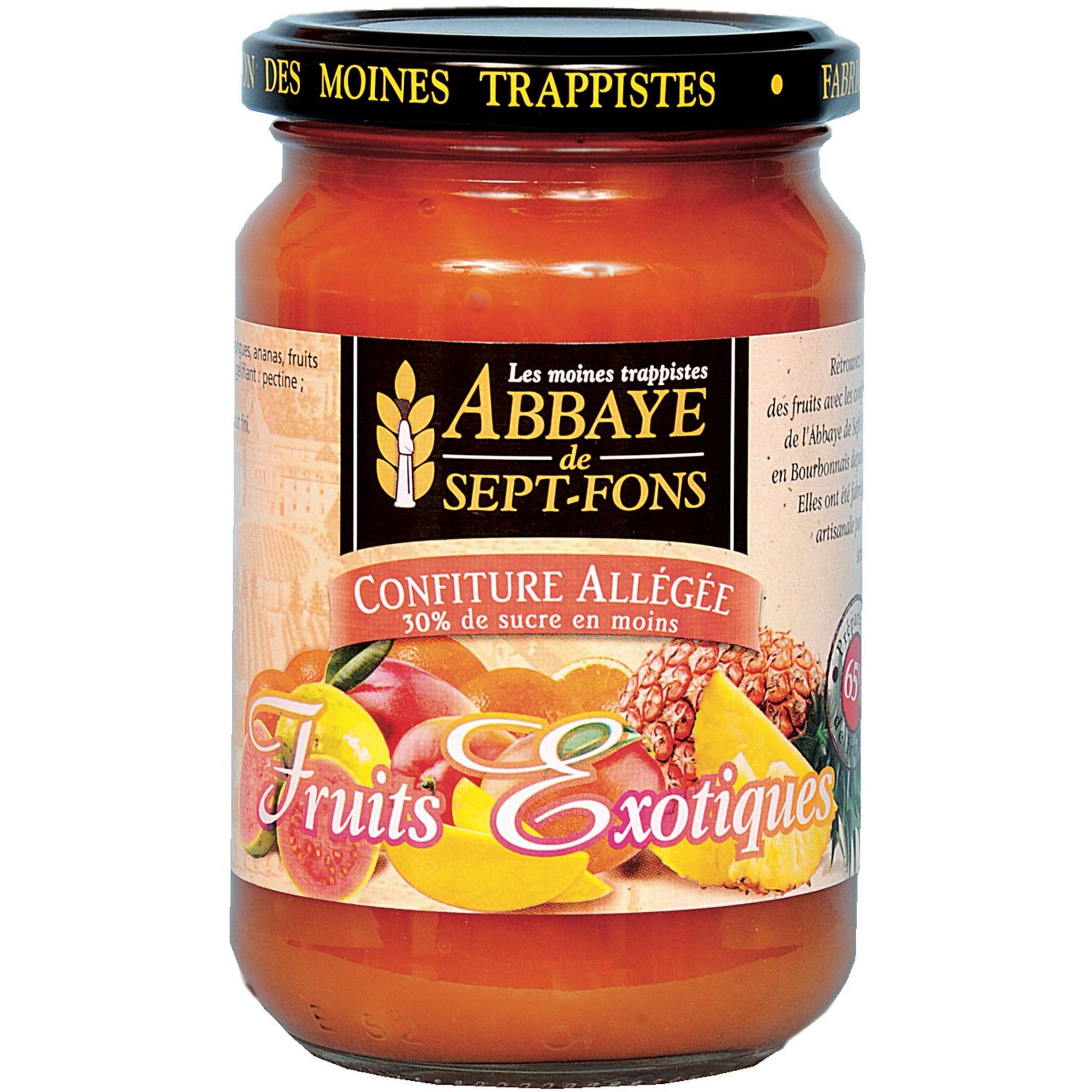 ABBAYE DE SEPT-FONS Confiture allégée aux fruits exotiques 350g pas ...
