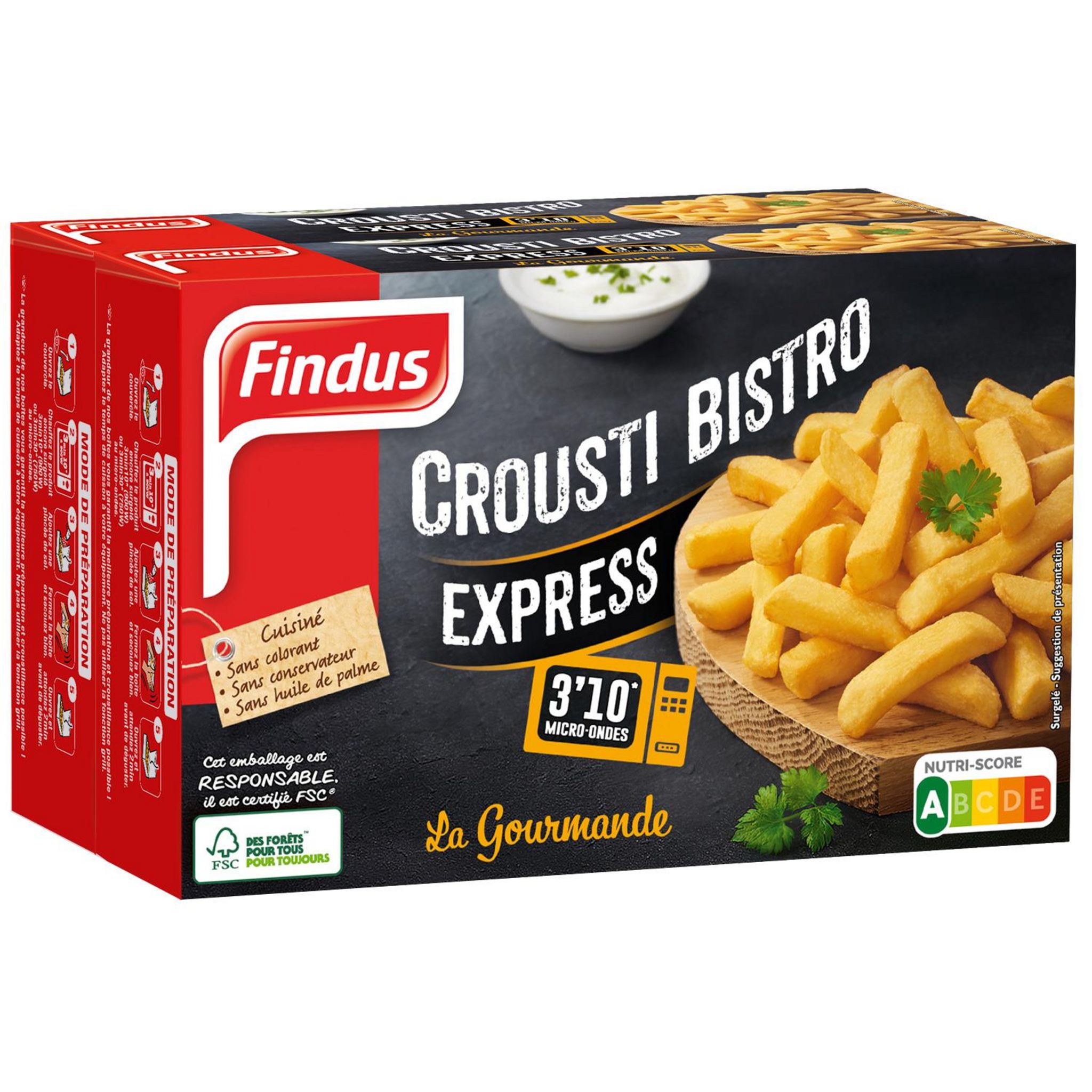 FINDUS Crousti Bistro - frites express 260g pas cher - Auchan.fr