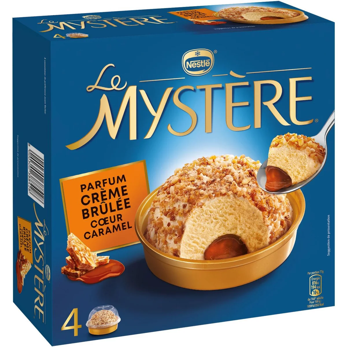NESTLE Mystère parfum crème brûlée cœur caramel 308g pas cher - Auchan.fr