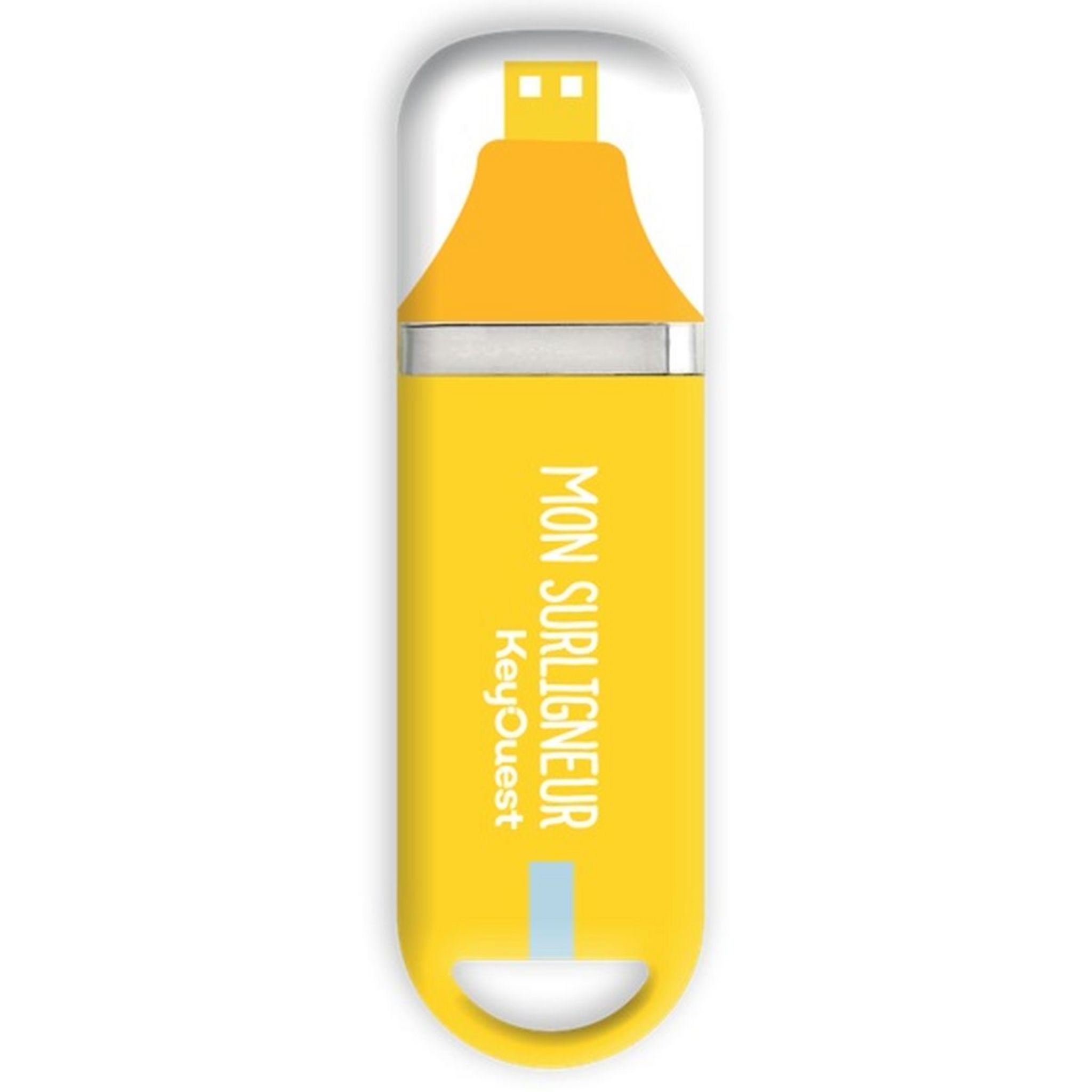 KEYOUEST Clé USB 16GB SURLIGNE - Jaune pas cher - Auchan.fr