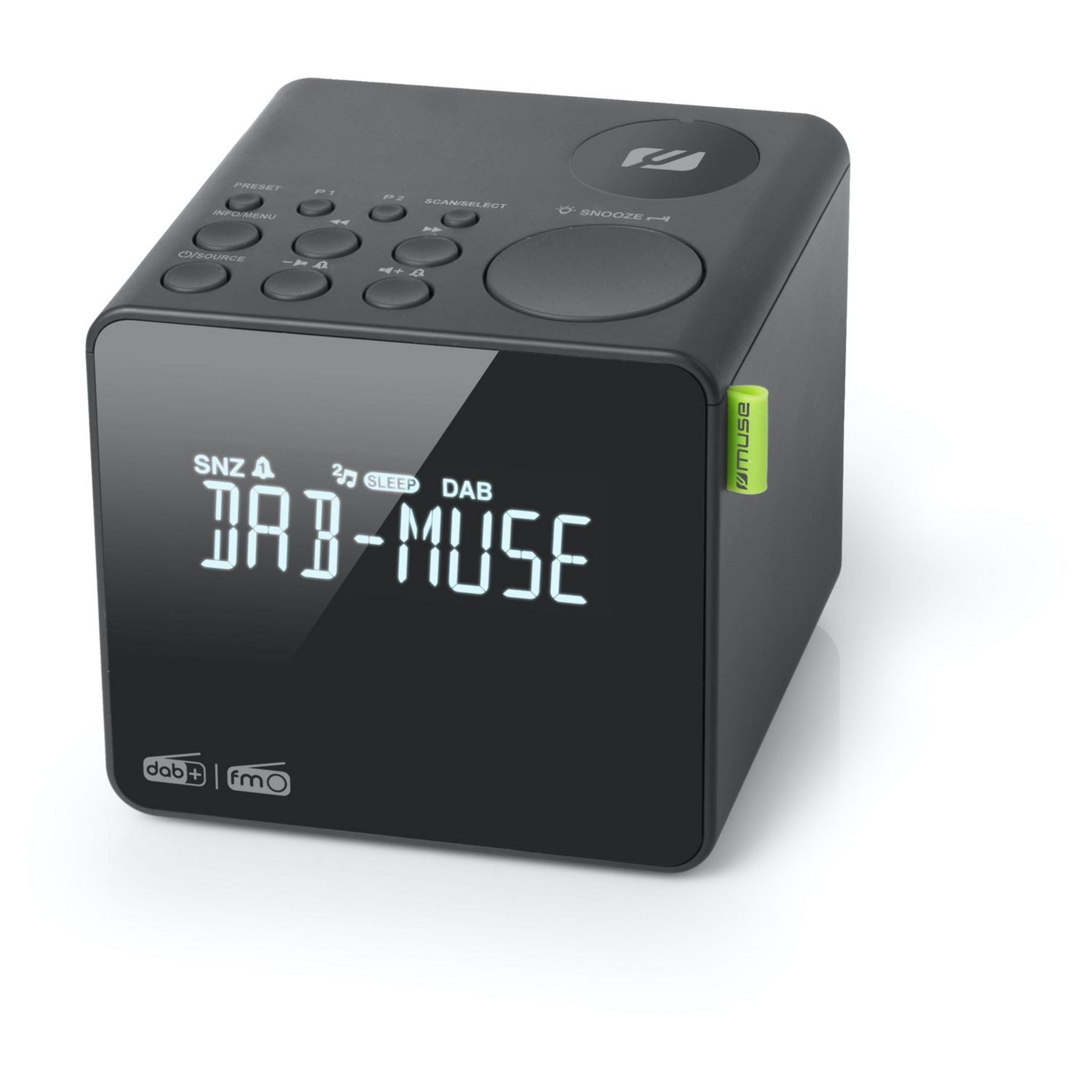 MUSE Radio réveil - Noir - M-187 CDB pas cher - Auchan.fr
