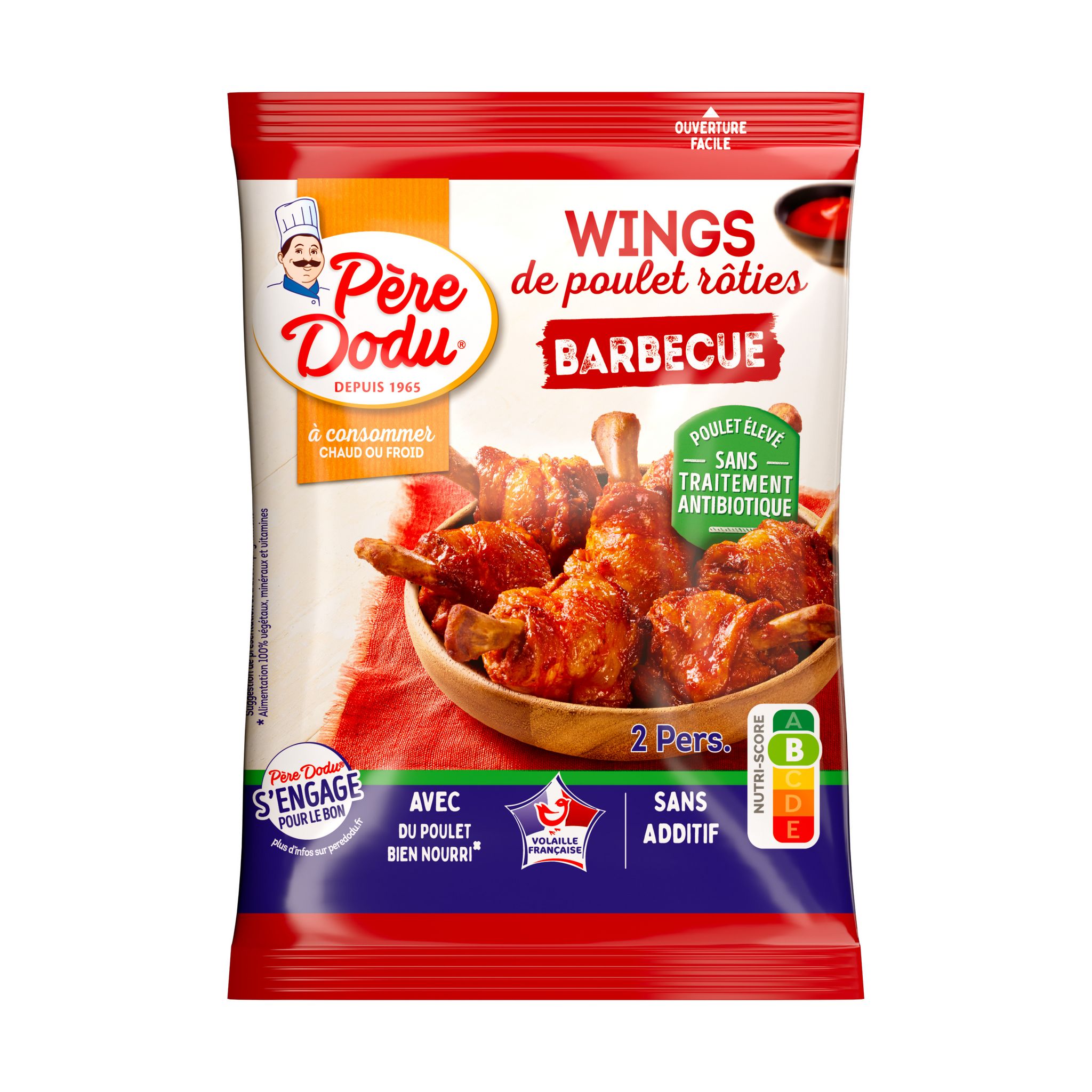 PERE DODU Wings de poulet rôties barbecue 250g pas cher - Auchan.fr