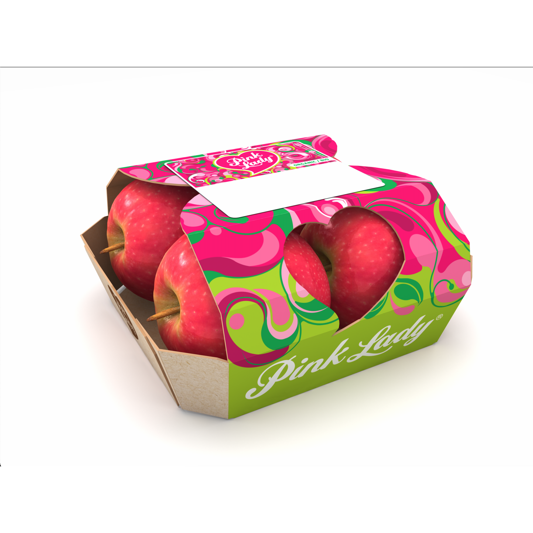 Pommes Pink Lady (Cripps Pink) bio 4 pièces pas cher - Auchan.fr