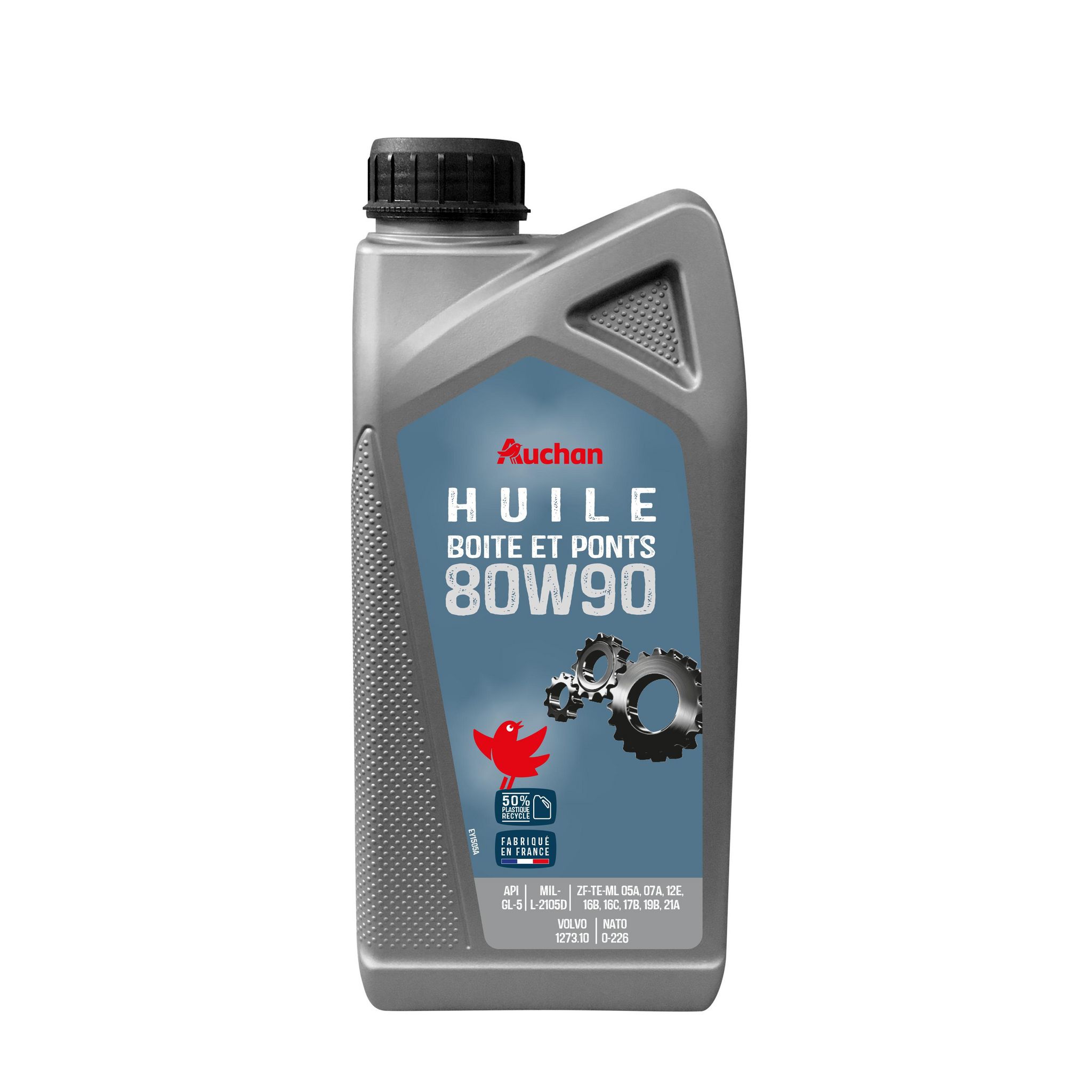 AUCHAN Huile pour boîte de vitesse et pont 80W 901L pas cher - Auchan.fr