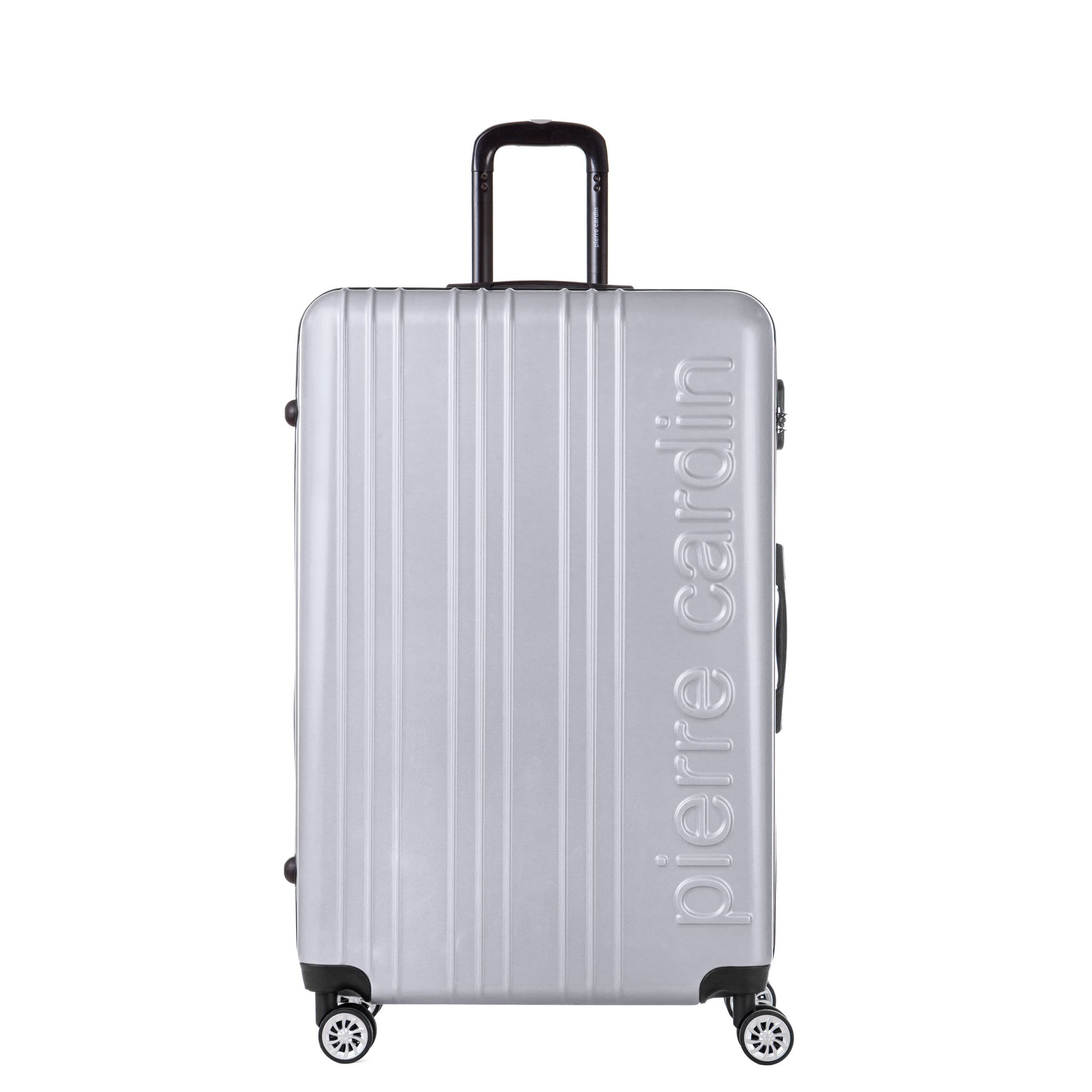 PIERRE CARDIN Valise rigide 65 cm 8 roues - gris pas cher - Auchan.fr