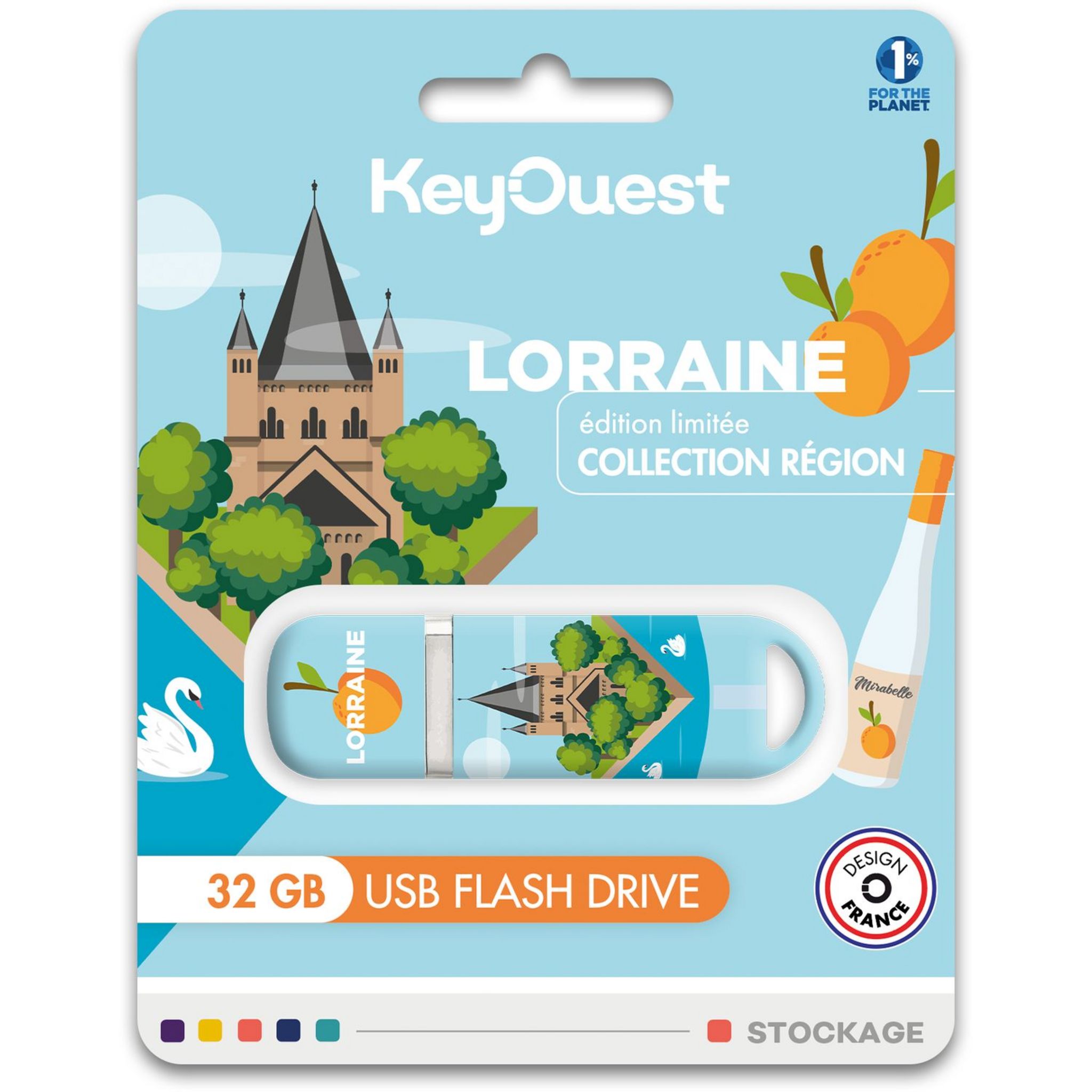 KEYOUEST Clé USB 32GO LORRAINE - A motifs pas cher - Auchan.fr