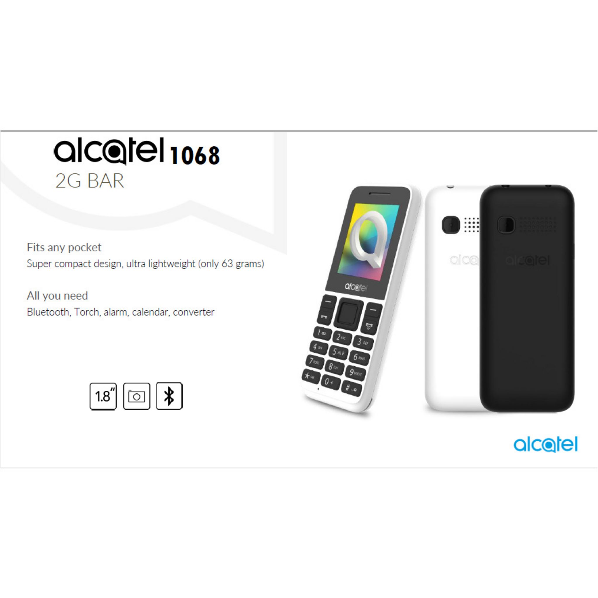 ALCATEL Pack téléphone LS 1068 opérateur - Noir pas cher - Auchan.fr