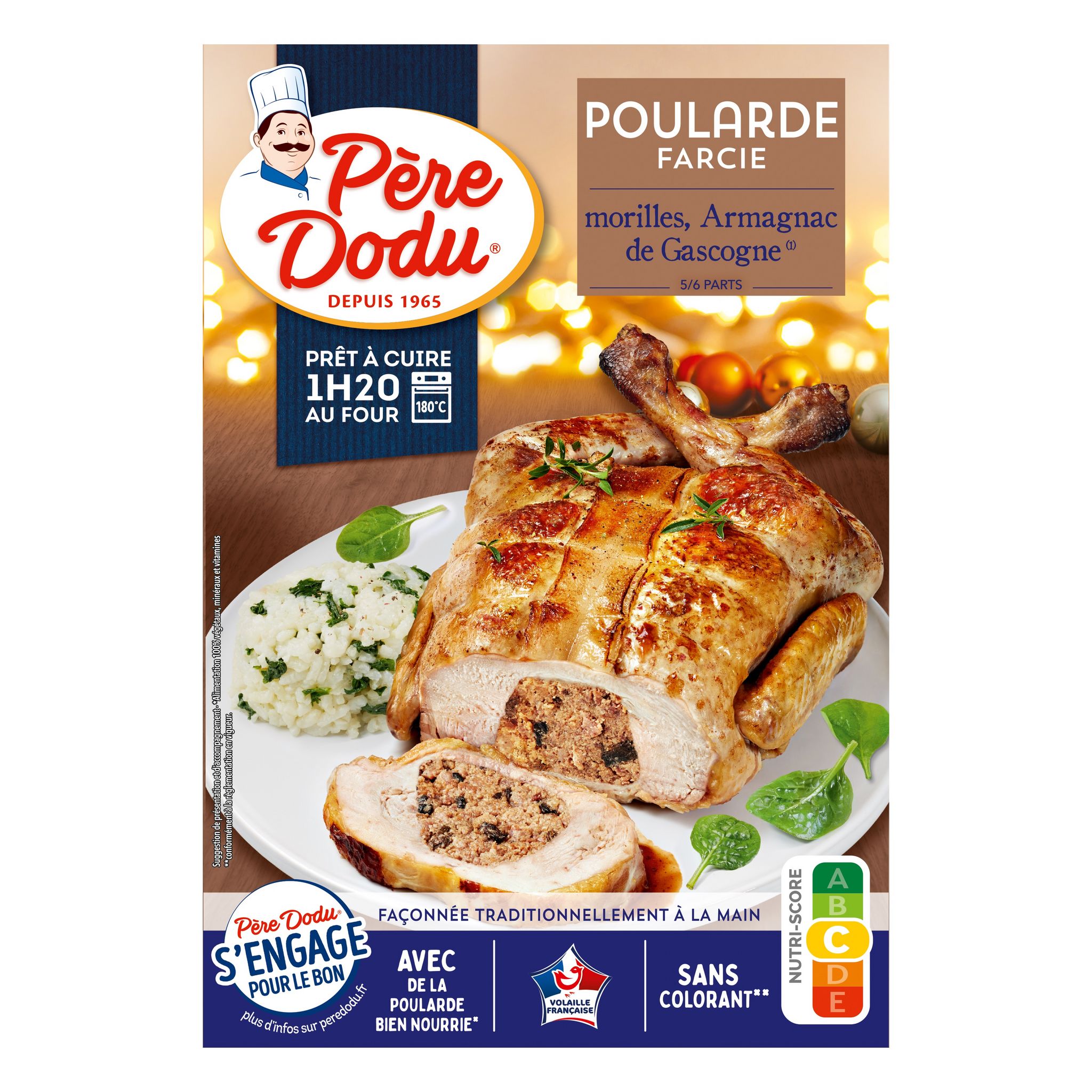 PERE DODU Poularde farcie morilles armagnac de Gascogne 1.8kg pas cher ...