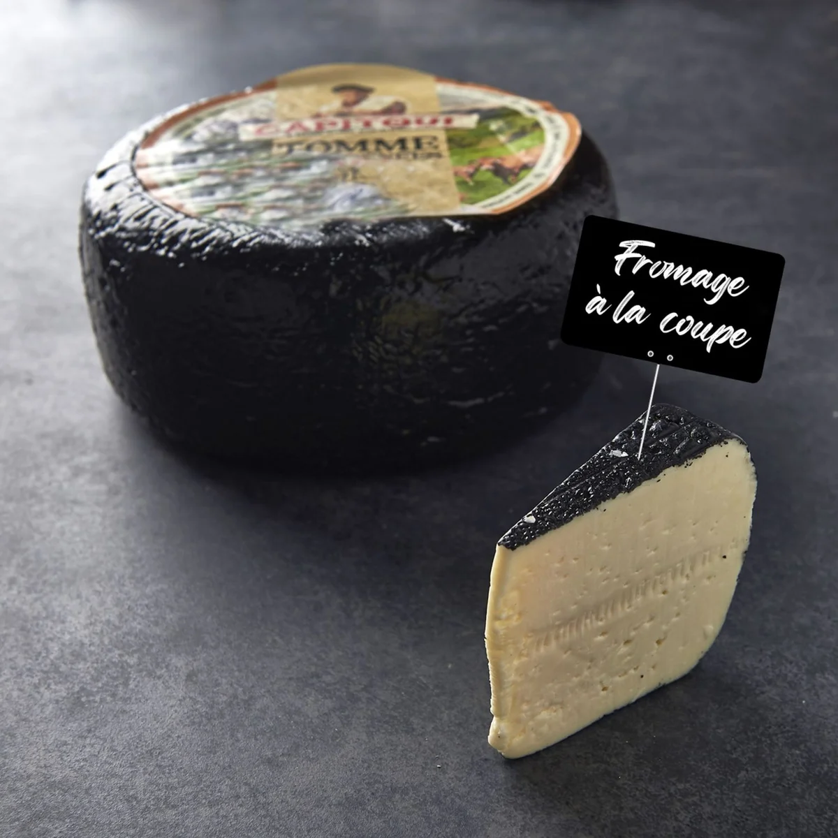 MON FROMAGER Tomme noire des pyrenées IGP 200g pas cher - Auchan.fr