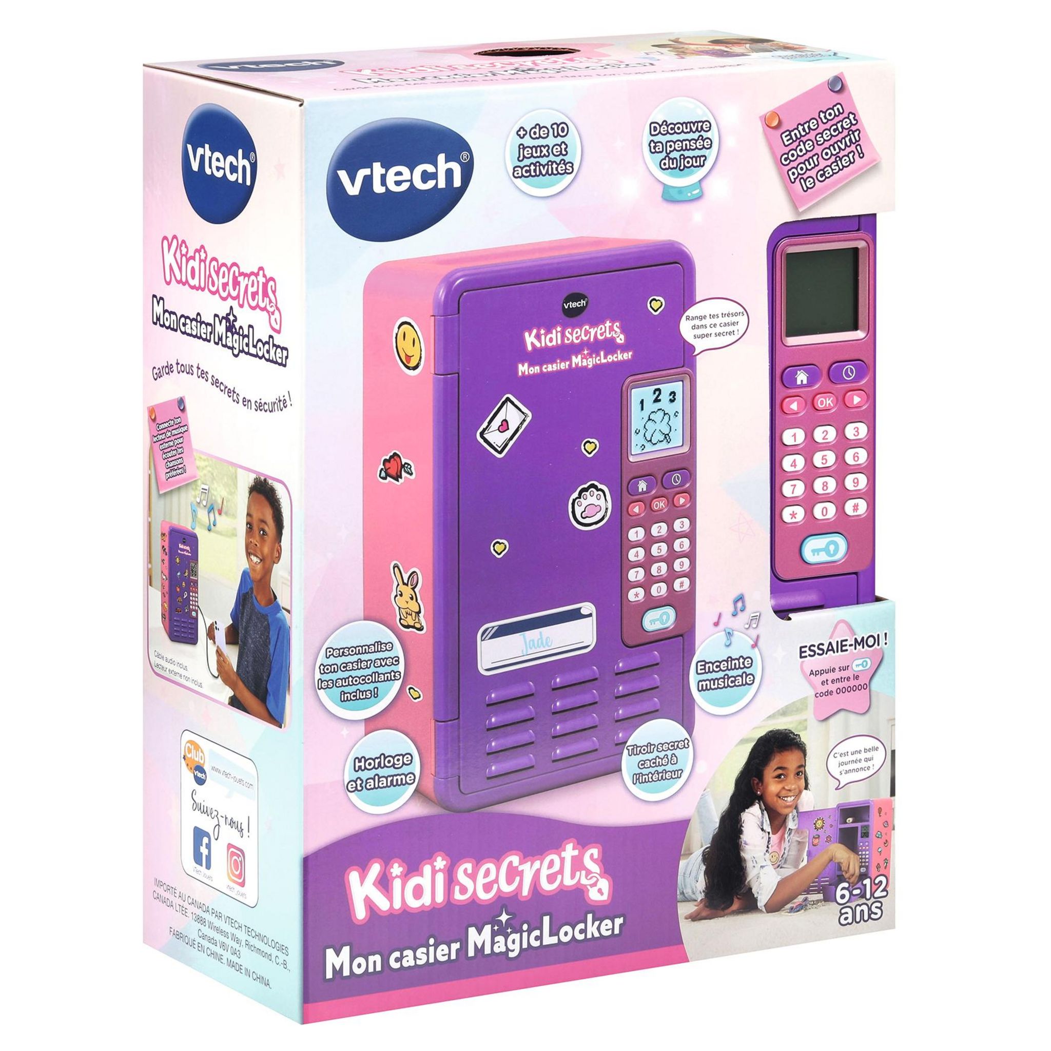 VTECH Mon casier Magic Locker Kidisecrets pas cher - Auchan.fr