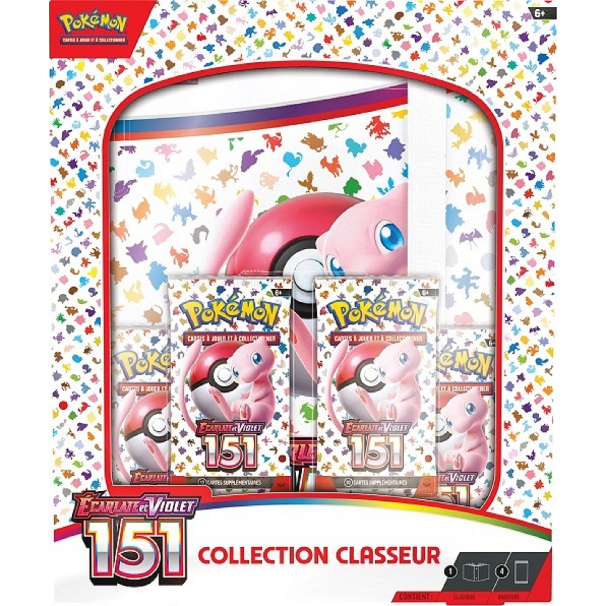POKEMON Port Folio + 4 Cartes Boosters pas cher - Auchan.fr