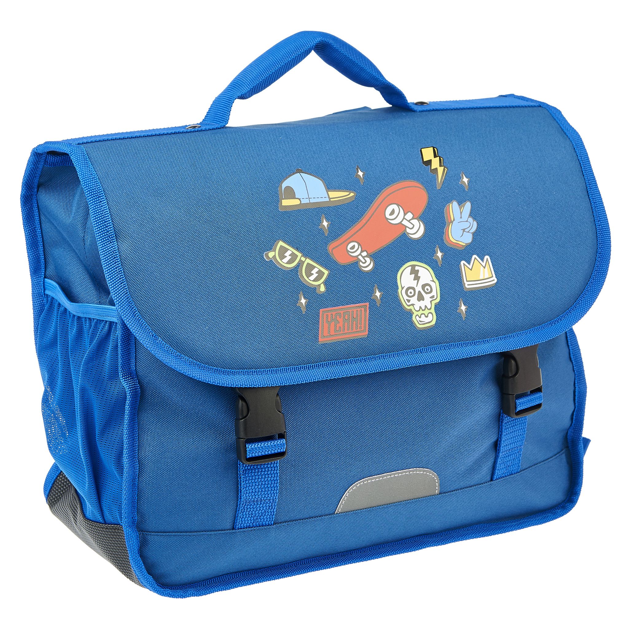 AUCHAN cartable CP/CE1/CE2 36 cm bleu pas cher - Auchan.fr