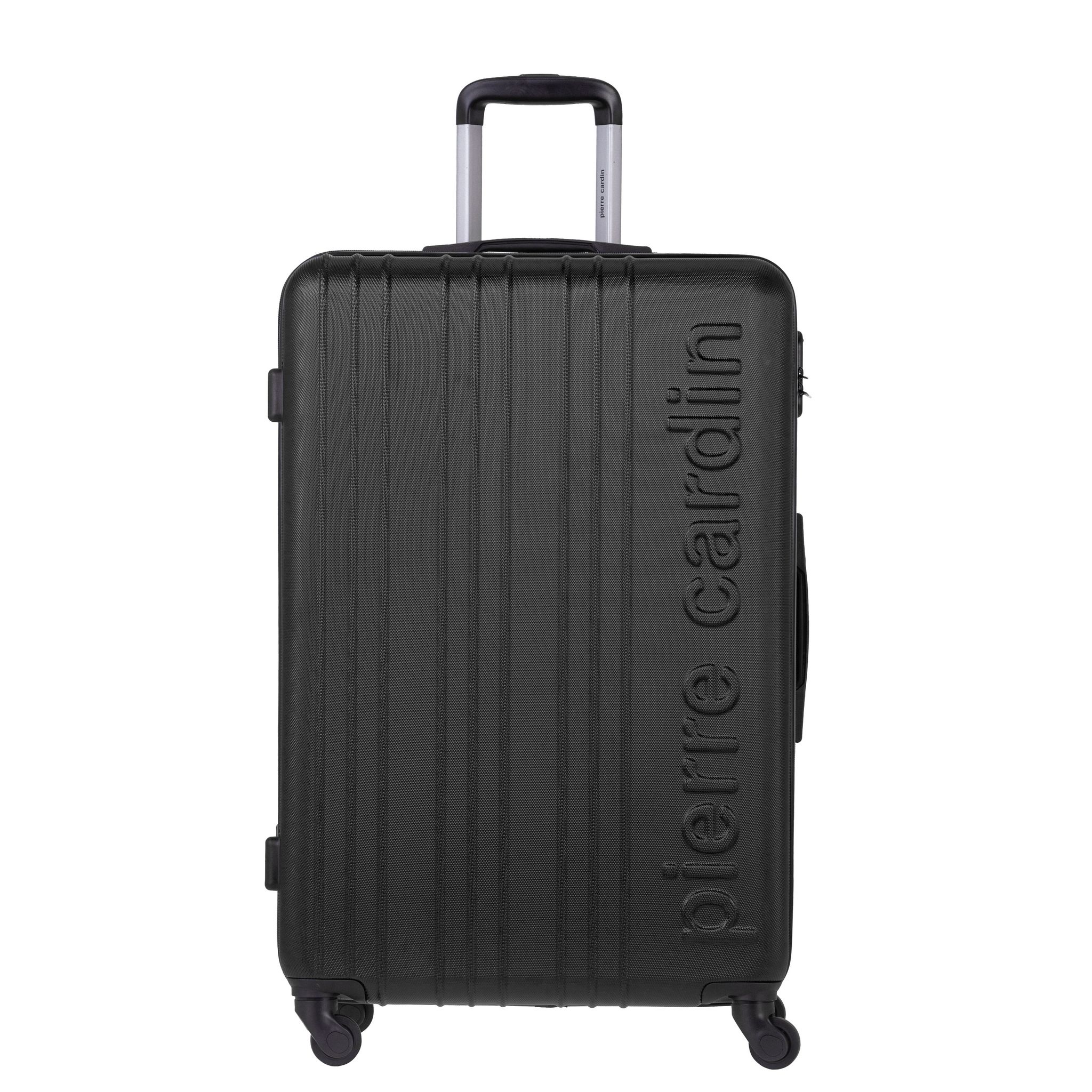 PIERRE CARDIN Grande Valise XL rigide 85 cm 8 roues - noir pas cher ...
