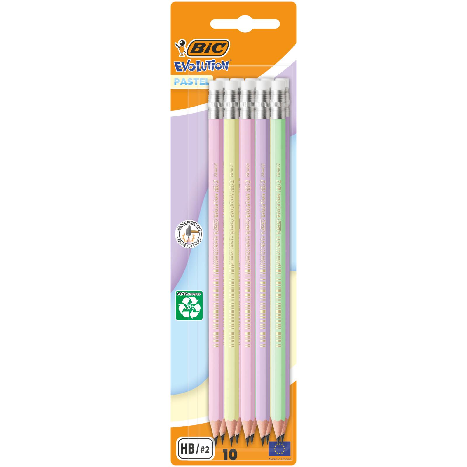 BIC Crayon Graphite x10 HB Pastel pas cher - Auchan.fr