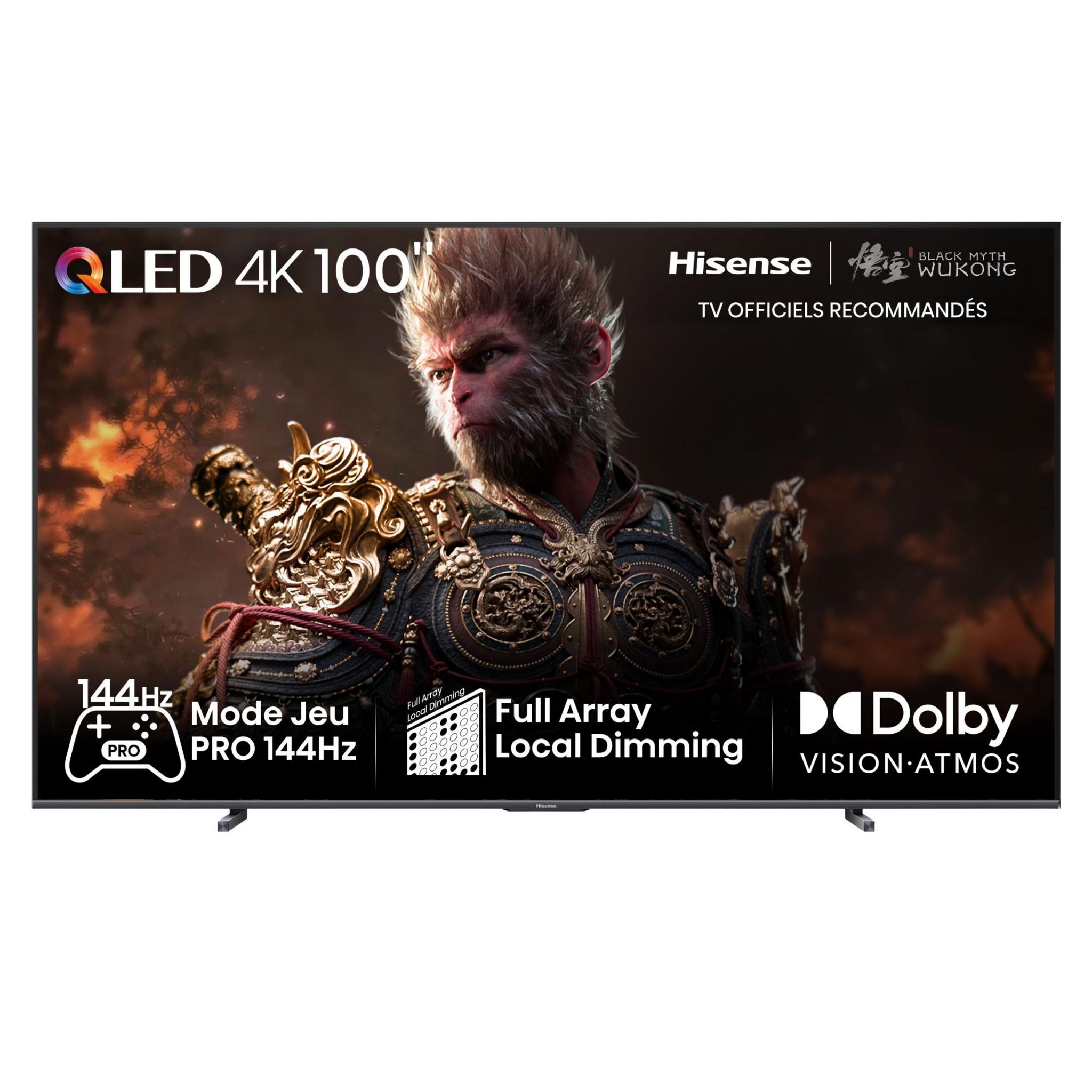 HISENSE TV QLED 4K 100E7NQ Pro 2024 Ultra HD 253 cm Smart TV pas cher ...