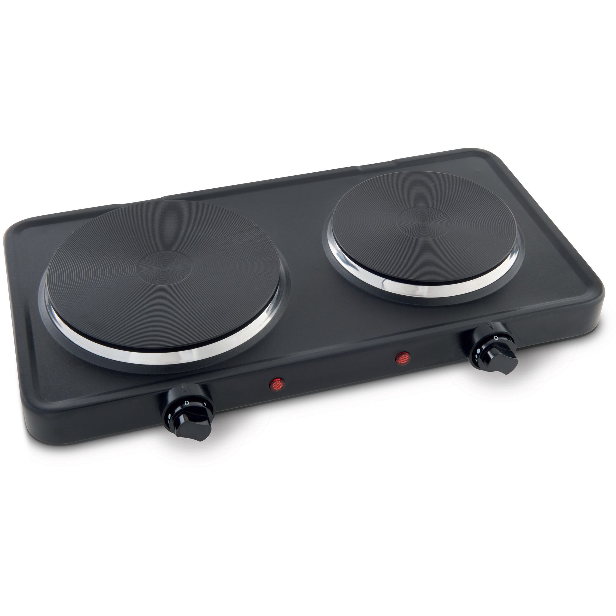 EVATRONIC Table réchaud 2 plaques 000247 - Noir pas cher - Auchan.fr