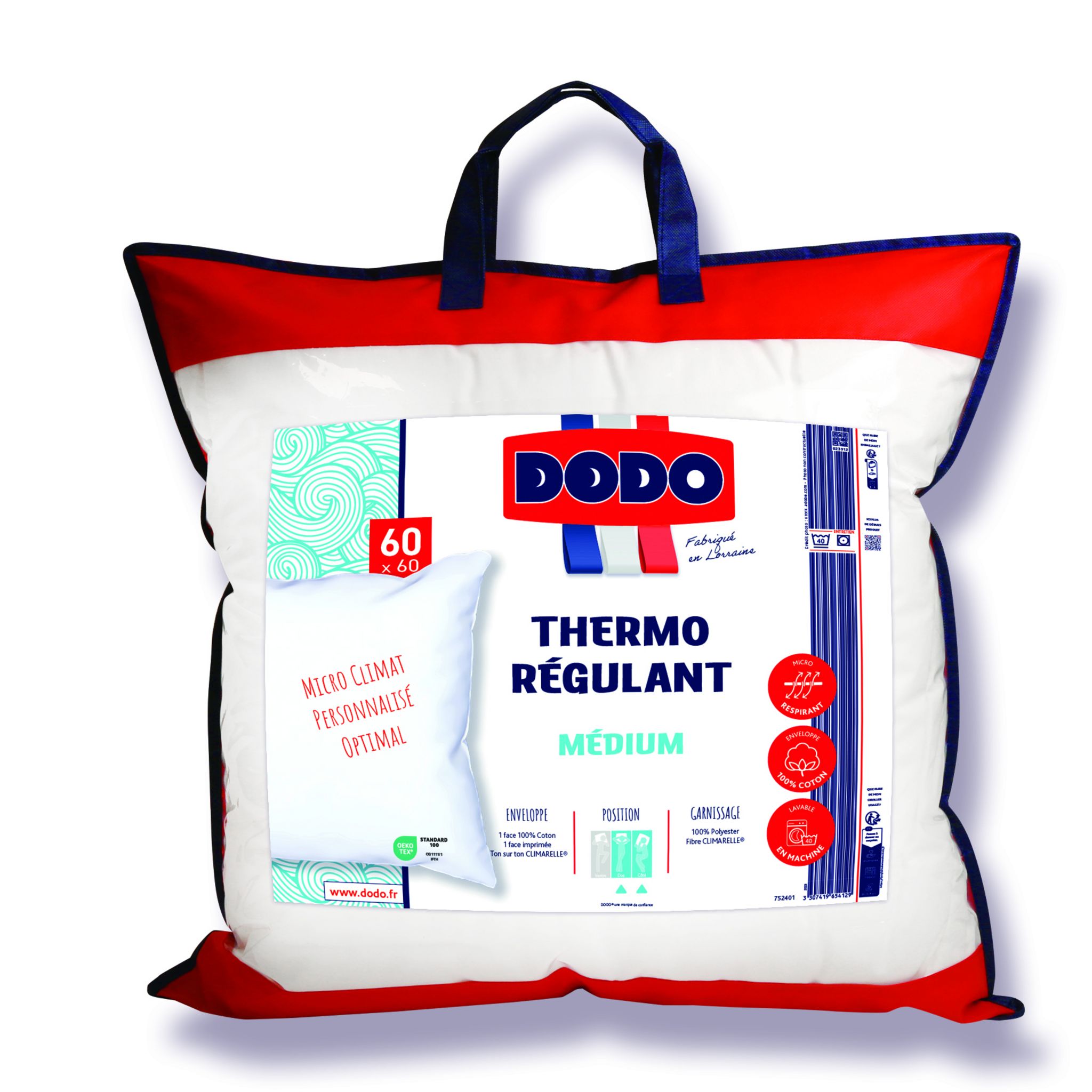 DODO Oreiller Médium THERMORÉGULANT pas cher - Auchan.fr