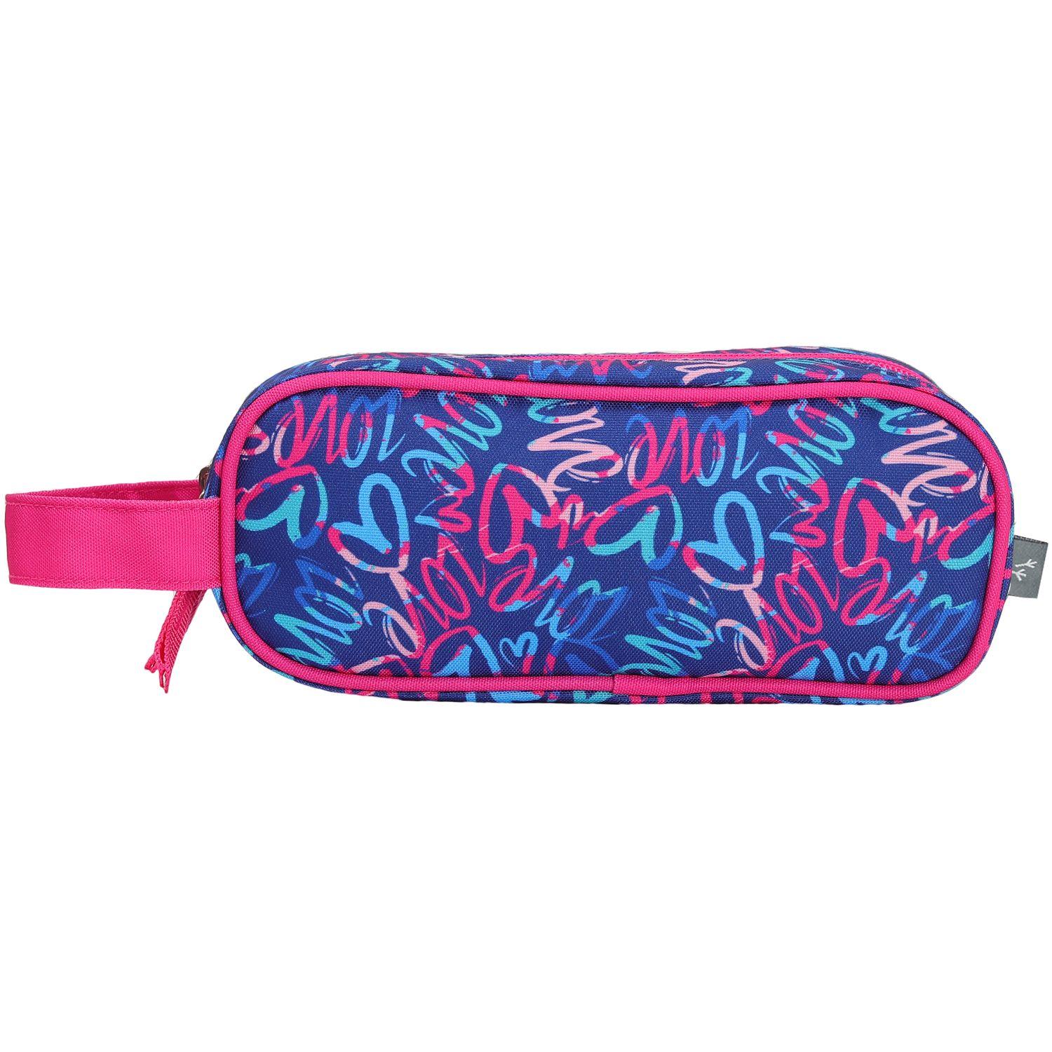 AUCHAN Trousse rectangulaire imprimé - Bleu pas cher - Auchan.fr