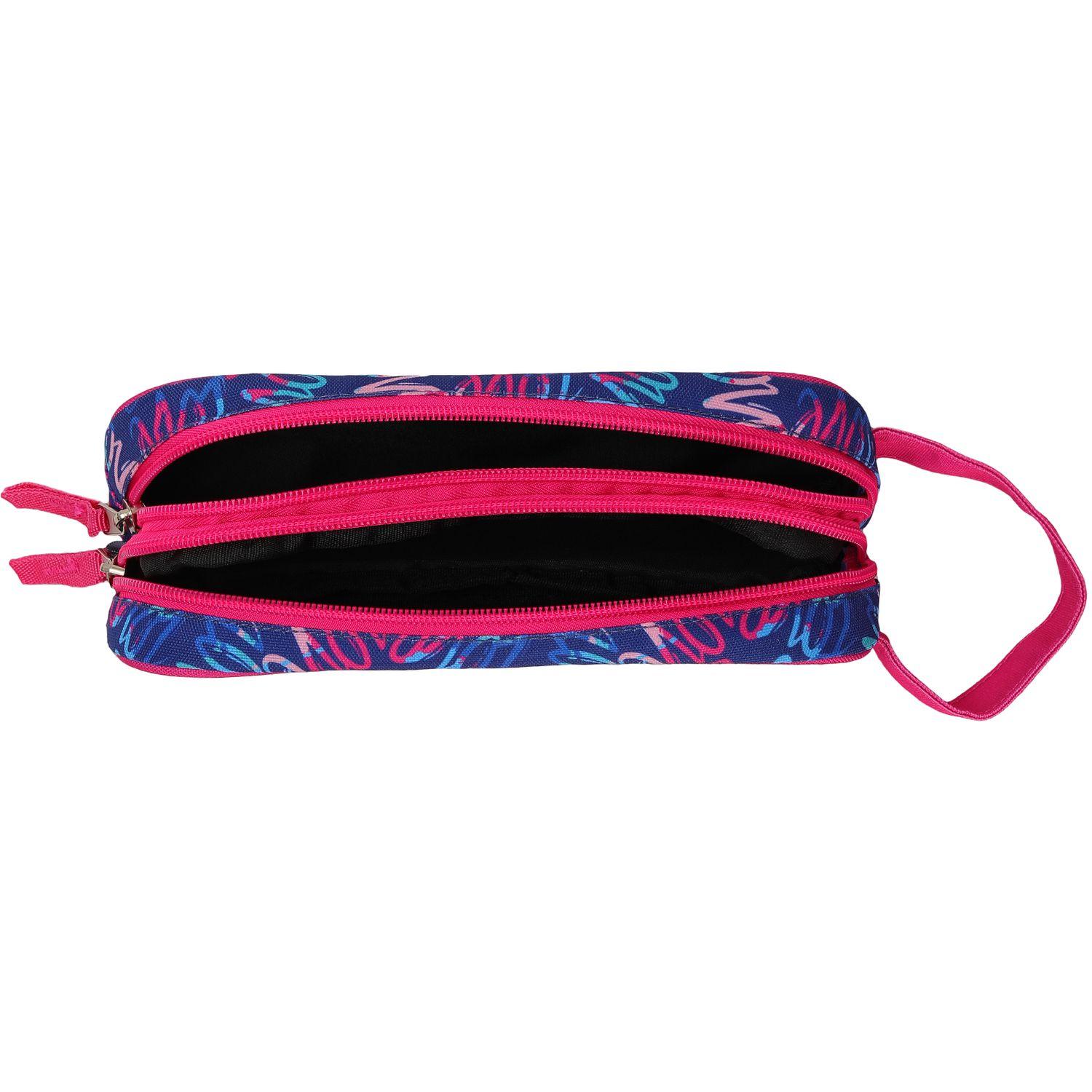 AUCHAN Trousse rectangulaire imprimé - Bleu pas cher - Auchan.fr