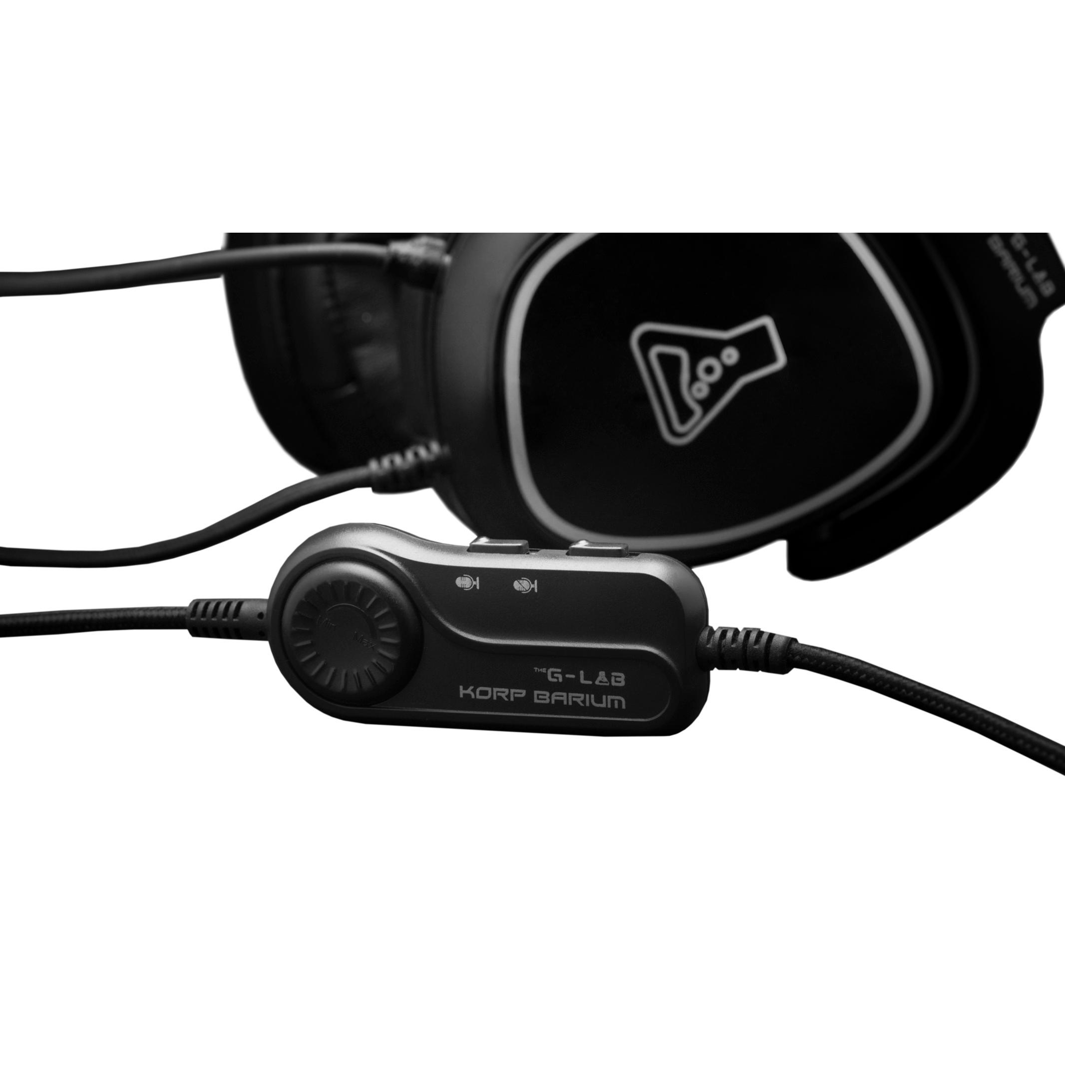Casque The G-Lab Gamer Filaire - Korp Barium - Noir pas cher - Auchan.fr