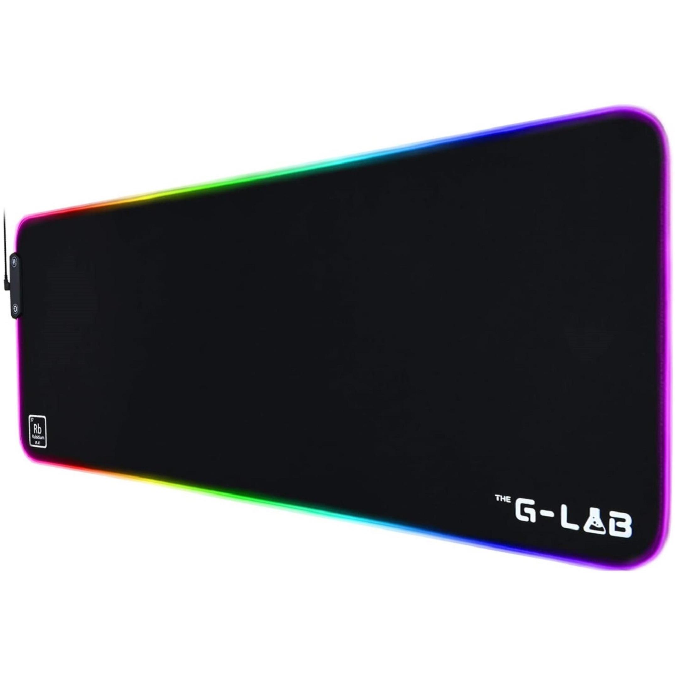 Tapis de souris The G-Lab Gaming RVB XXL Pad Rubidium Noir pas cher ...