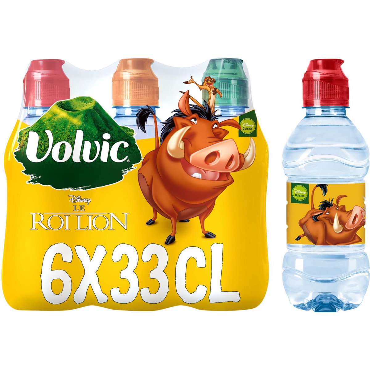 VOLVIC Eau minérale naturelle 6x33cl pas cher - Auchan.fr