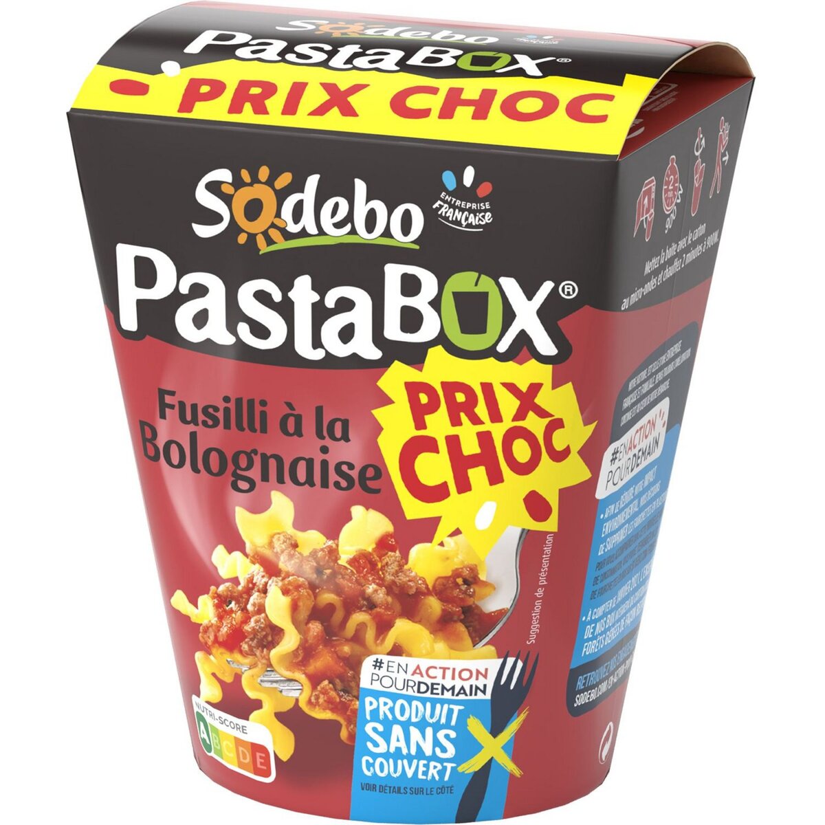 SODEBO Pasta Box Fusilli à la Bolognaise 300g pas cher - Auchan.fr