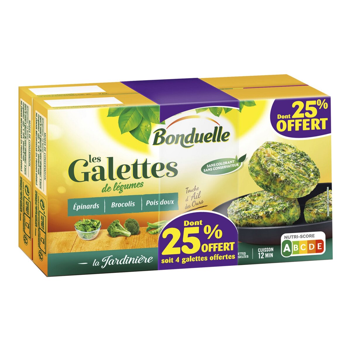 BONDUELLE Bonduelle Galettes de légumes jardinière 600g 600g pas cher ...