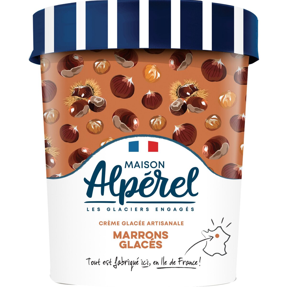 MAISON ALPEREL Maison Alpérel Crème glacée aux marrons 375g 375g pas ...