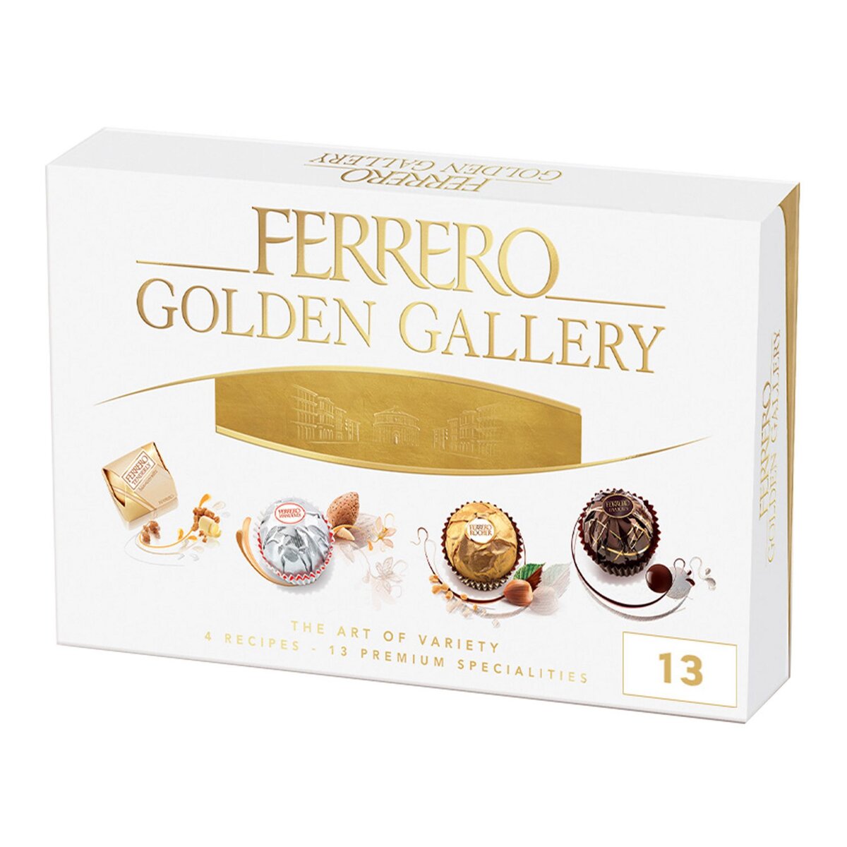 FERRERO Assortiment chocolat et fines gaufrettes 13 chocolats 129g pas ...